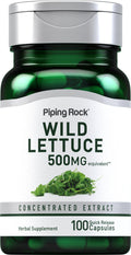 Piping Rock wild lettuce extract benefits