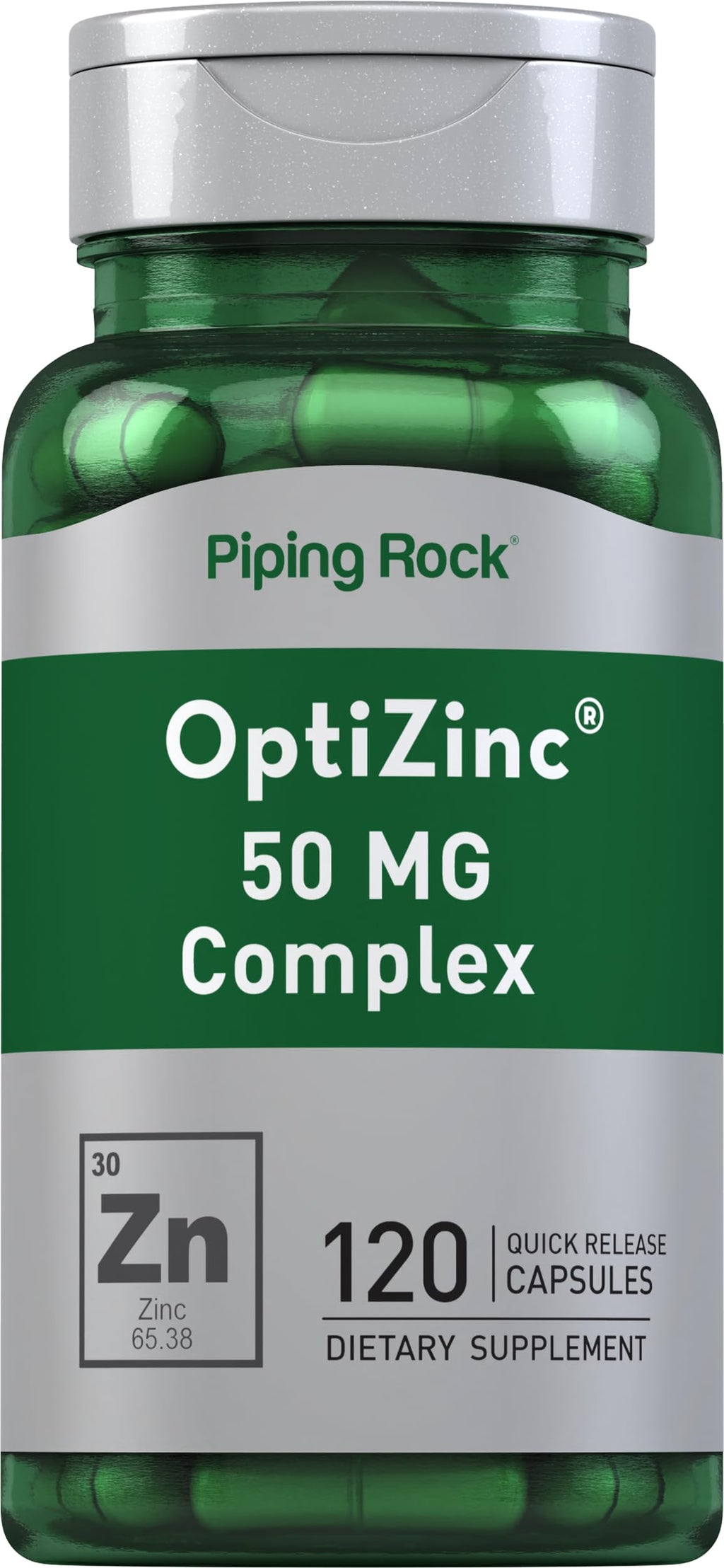 Piping Rock zinc supplement capsules