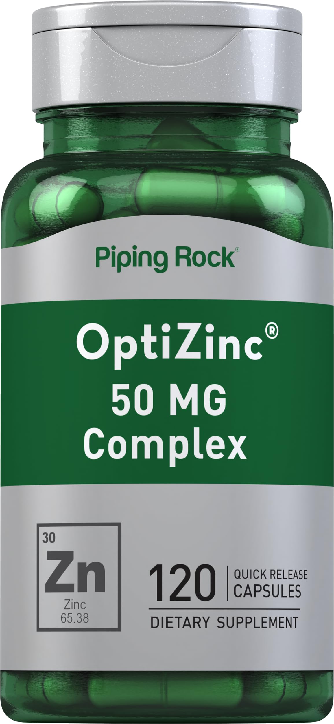 Piping Rock zinc supplement capsules