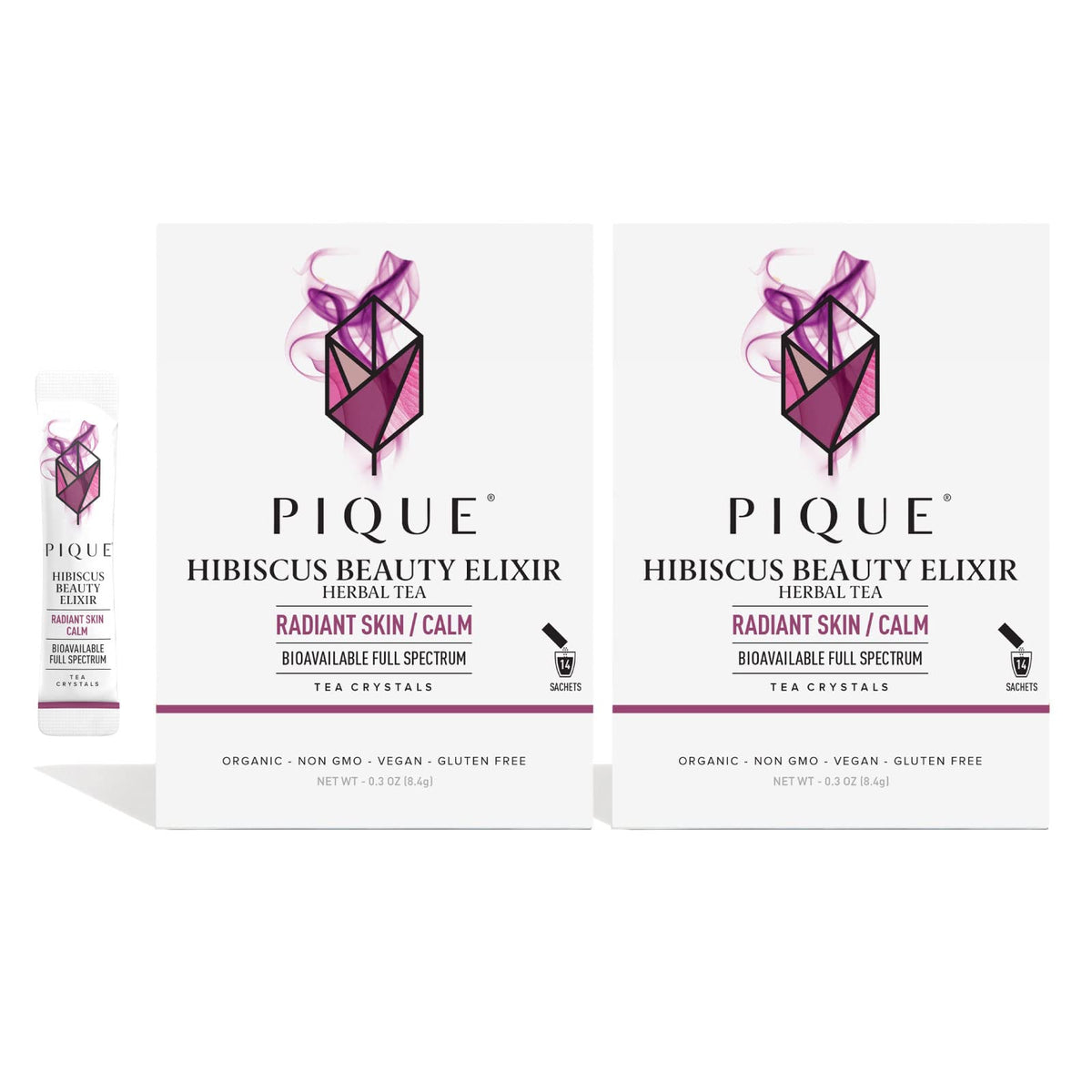 Pique organic hibiscus tea crystals