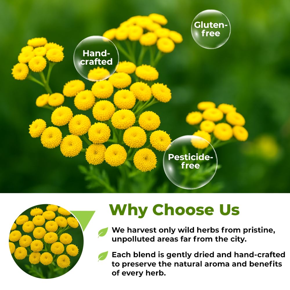 Pishma Herbal organic tansy flowers
