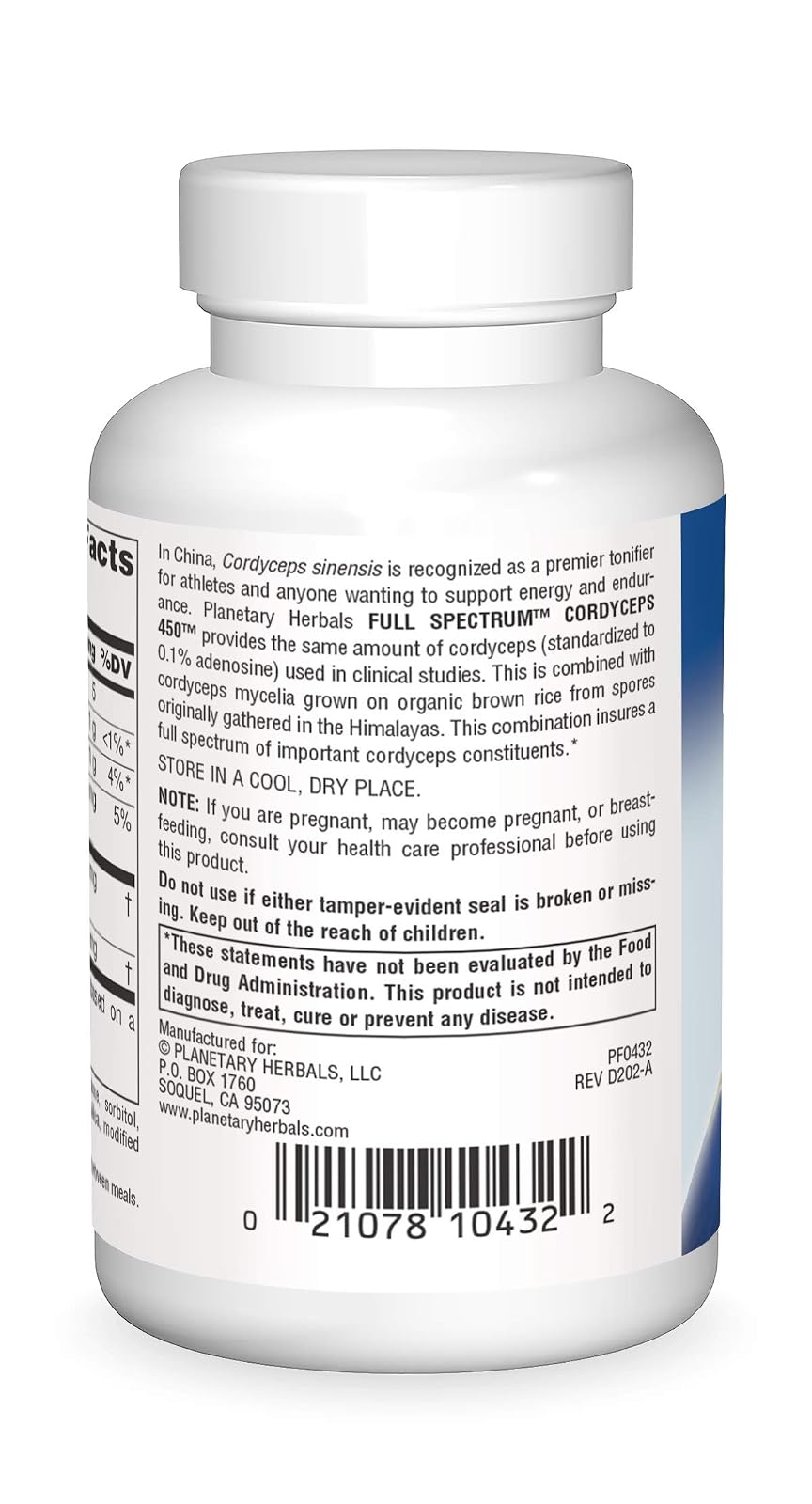 Planetary Herbals Cordyceps tablets