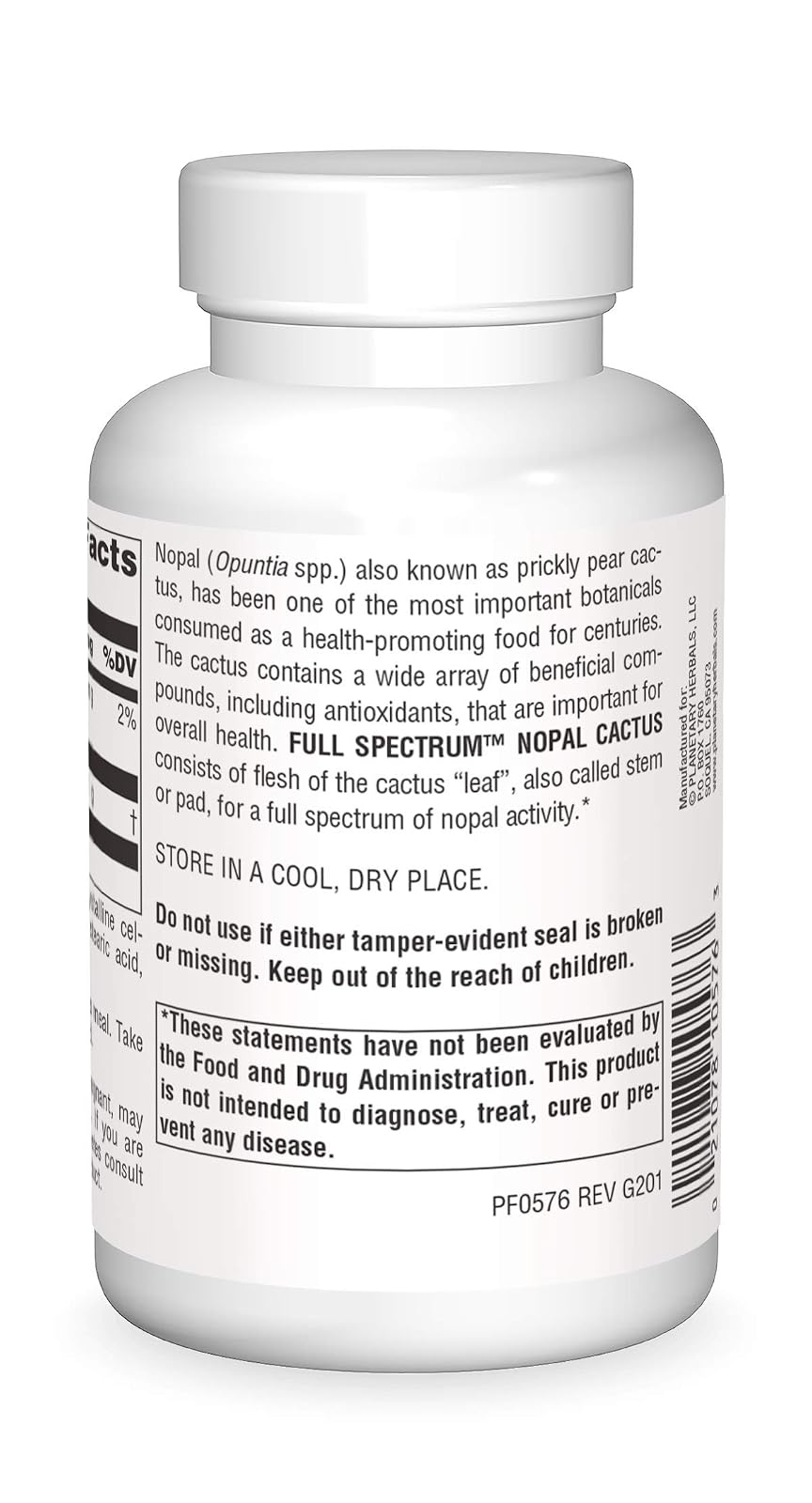 Planetary Herbals nopal cactus tablets