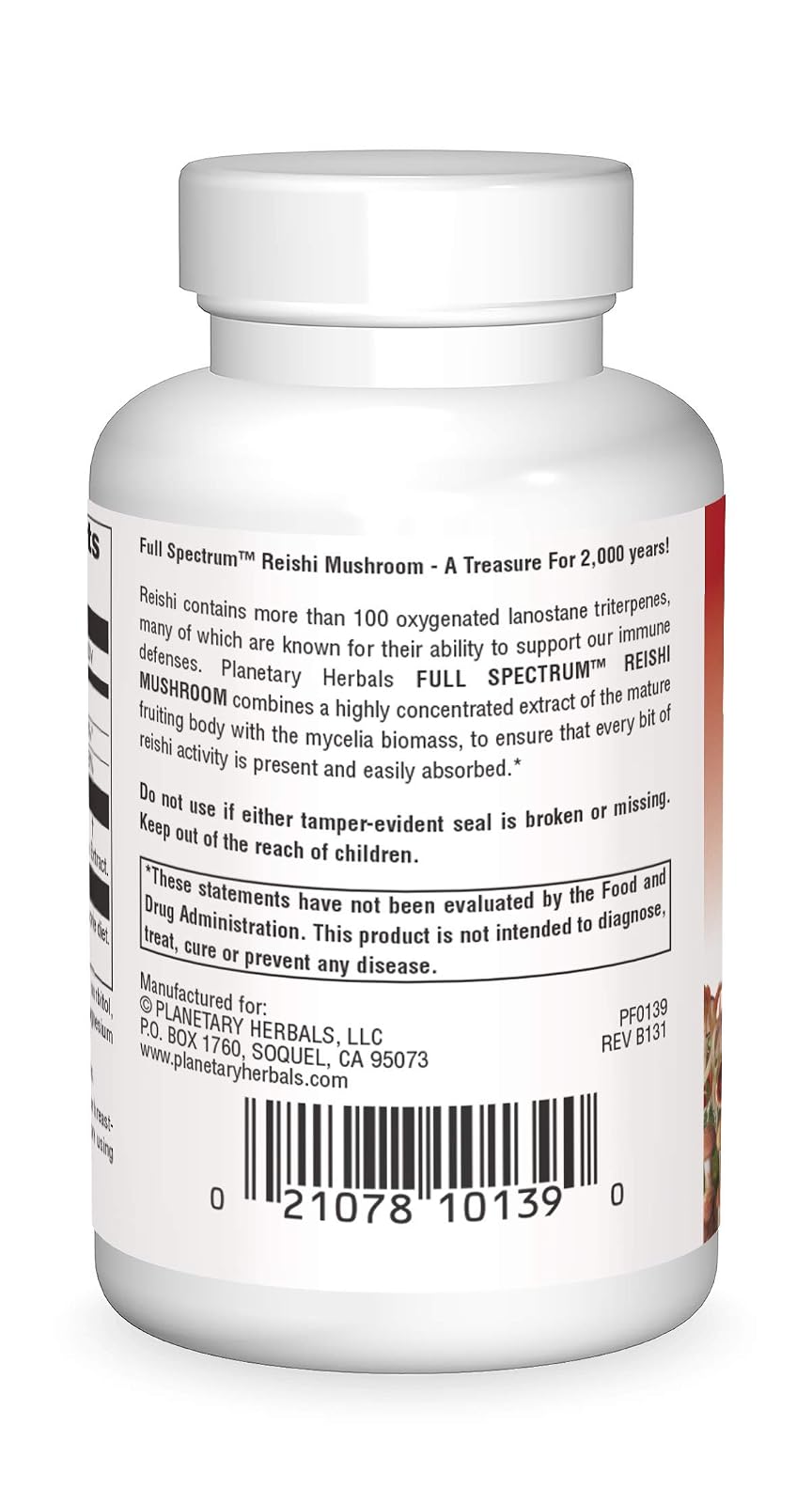 Planetary Herbals Reishi tablets