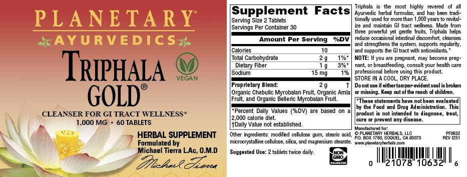 PLANETARY HERBALS Triphala benefits