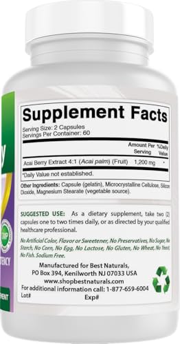 Plant-based acai berry nutrition