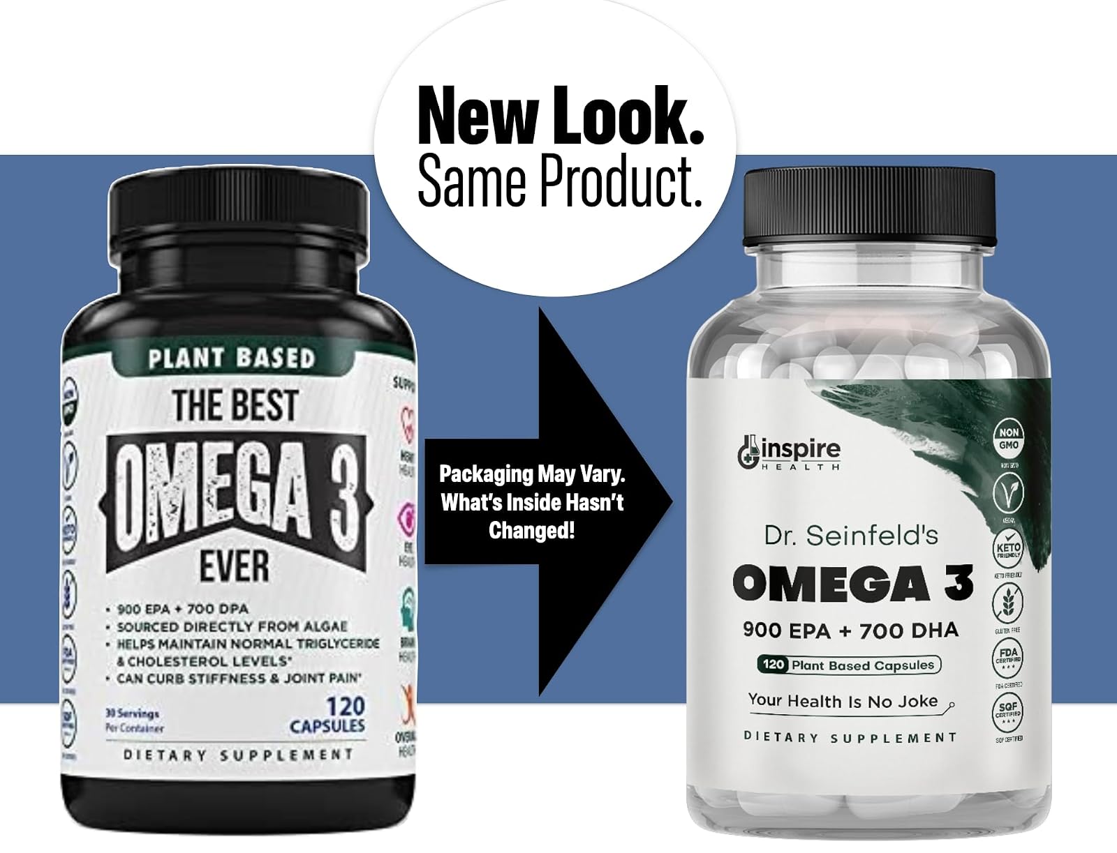 plant-based algae omega 3 capsules