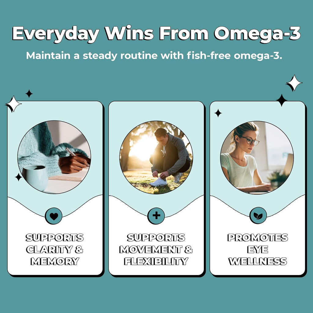 plant-based algae omega 3 supplement
