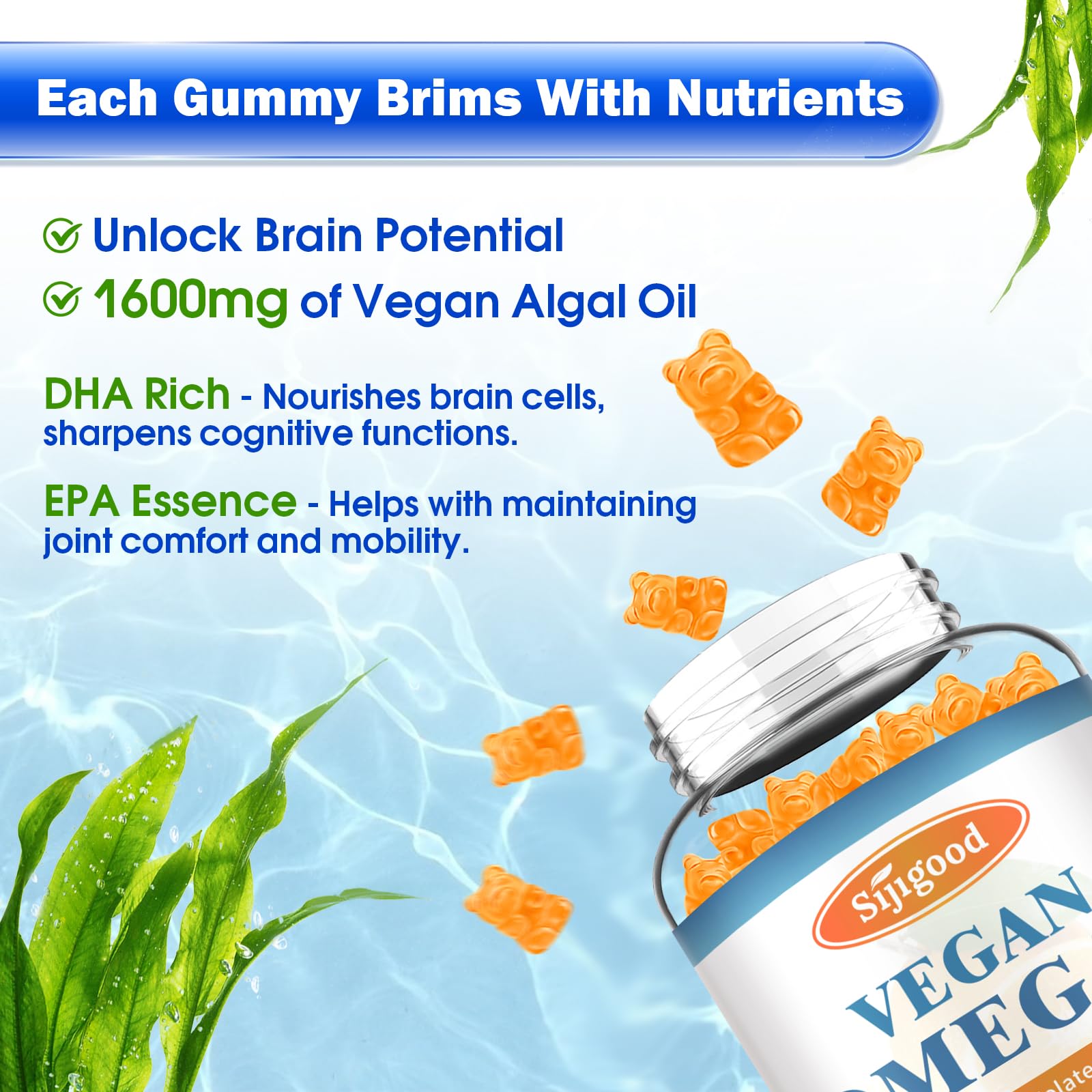 plant-based algae omega 3 supplements