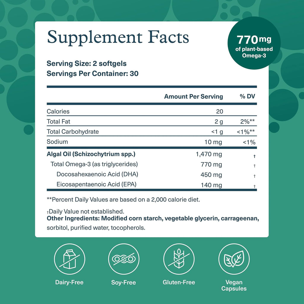plant-based algae omega benefits