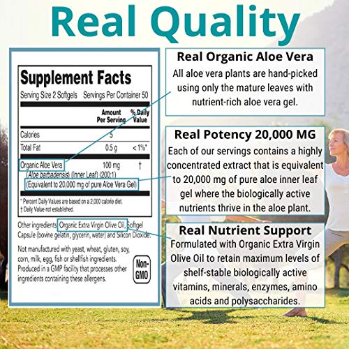 plant-based aloe vera softgels