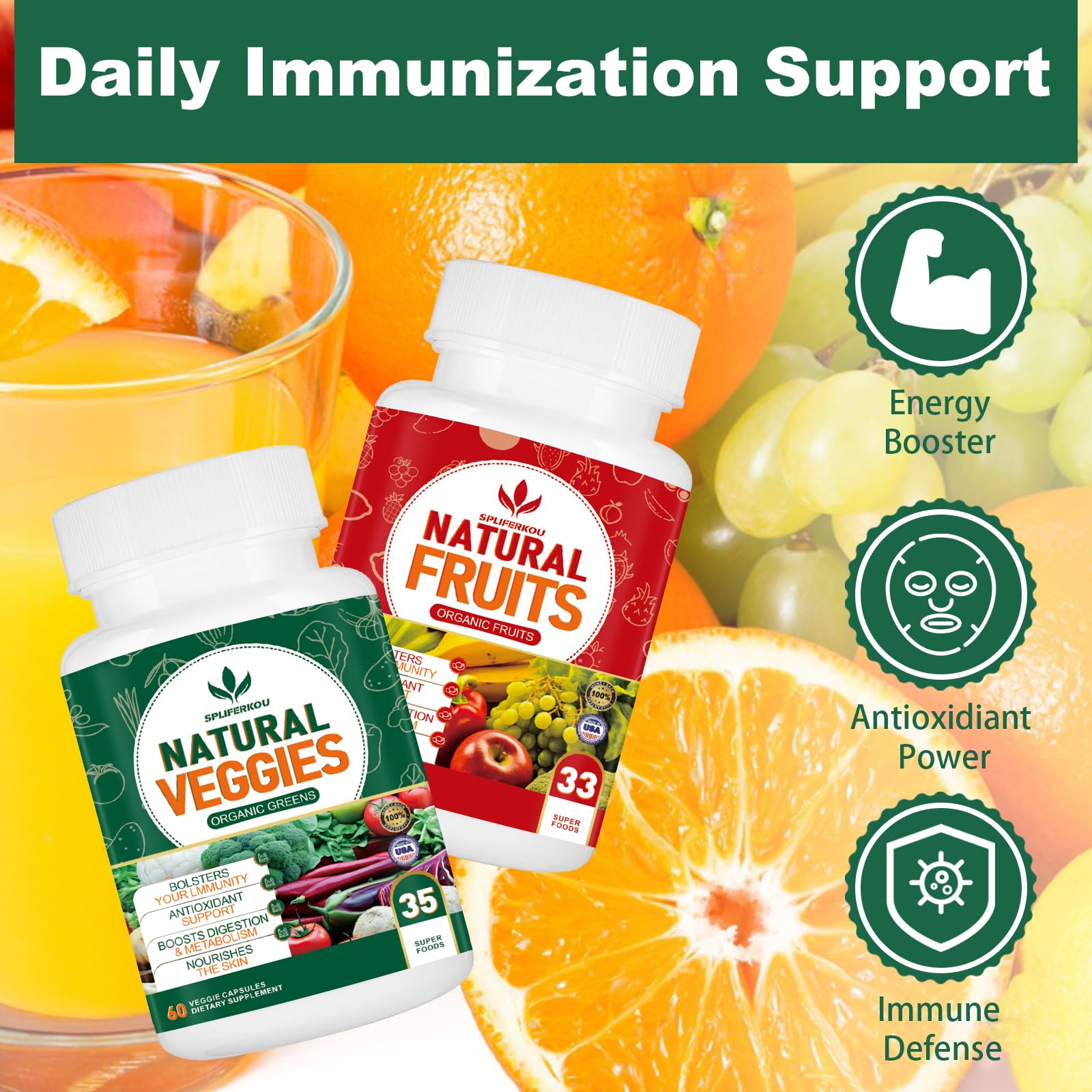 plant-based blended vitamin capsules