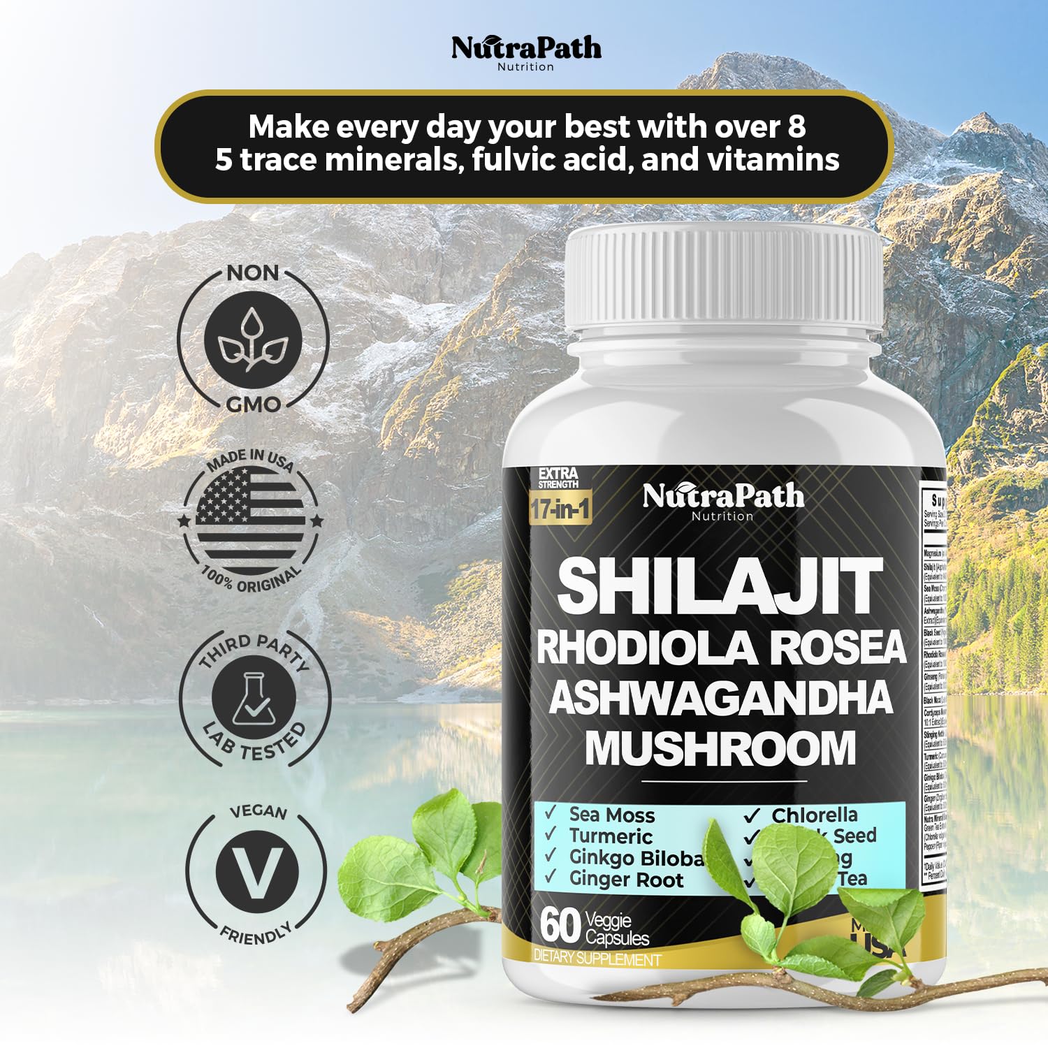 plant-based blended vitamin & mineral supplements