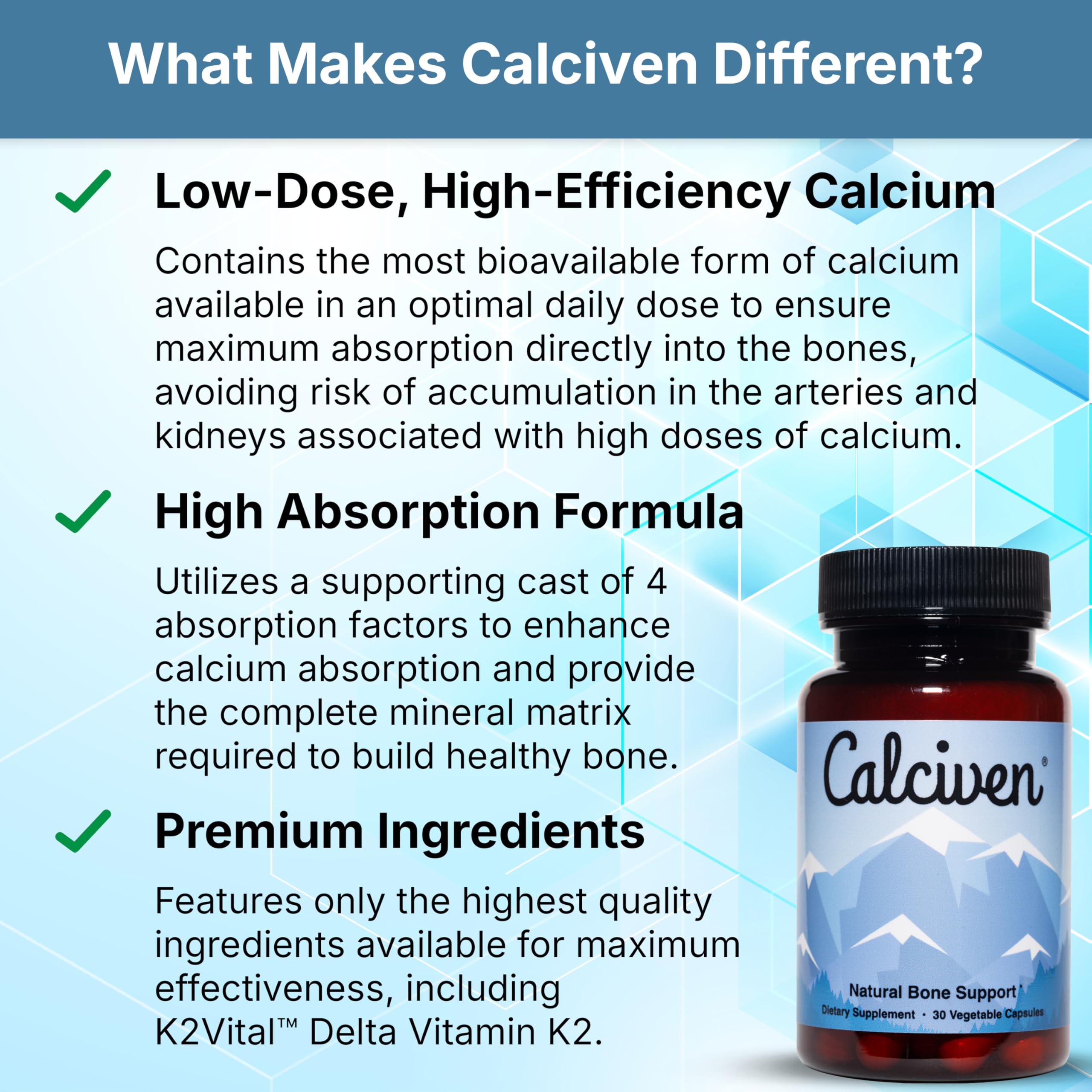 Plant-based calcium for healthy bones