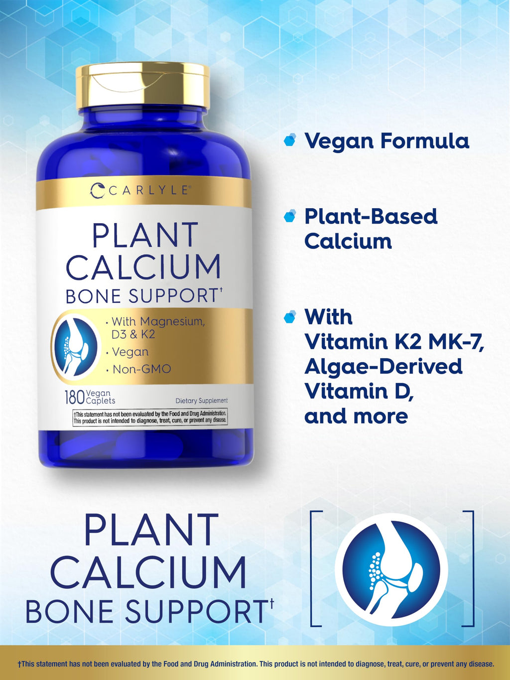 Plant-based calcium with D3 benefits