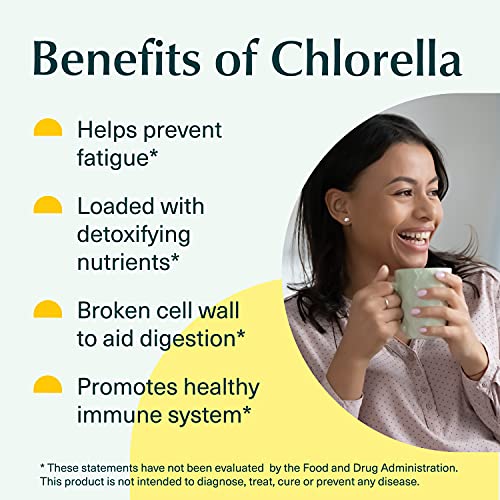 Plant-based chlorella for detoxification
