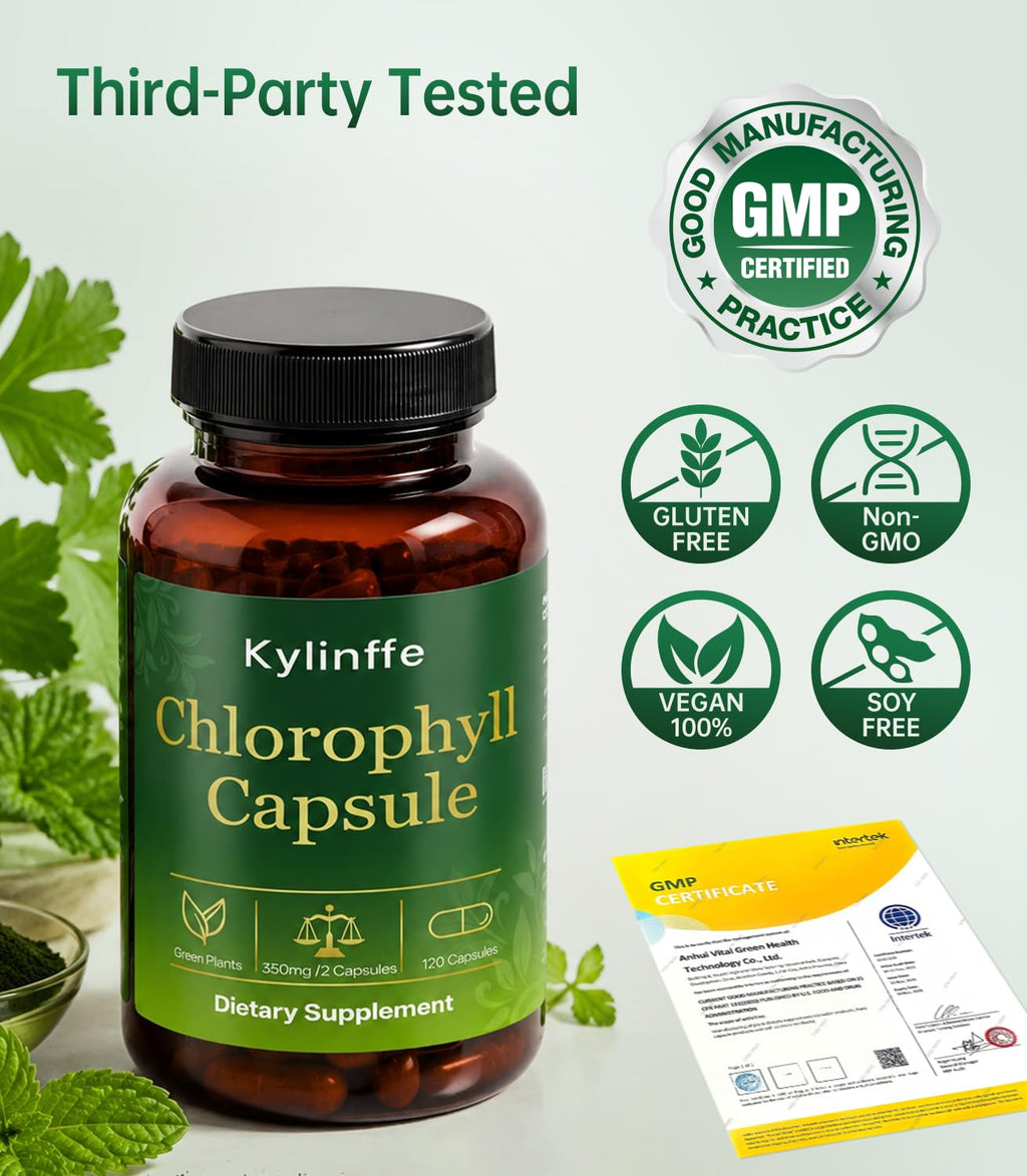 plant-based chlorophyll capsules for vitality