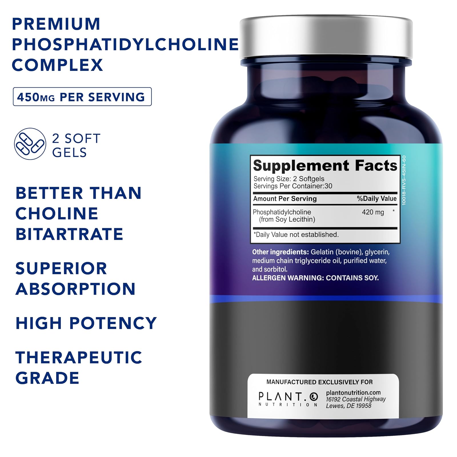 Plant-based choline supplement for cognitive support