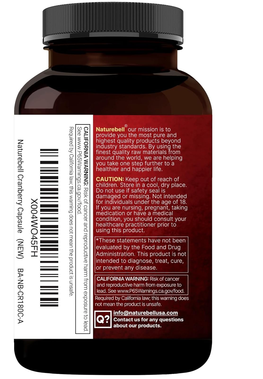 plant-based cranberry concentrate benefits