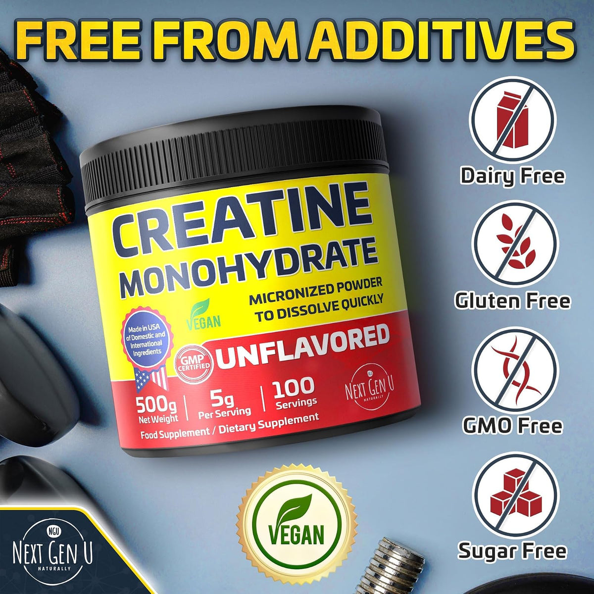 Plant-based creatine for energy