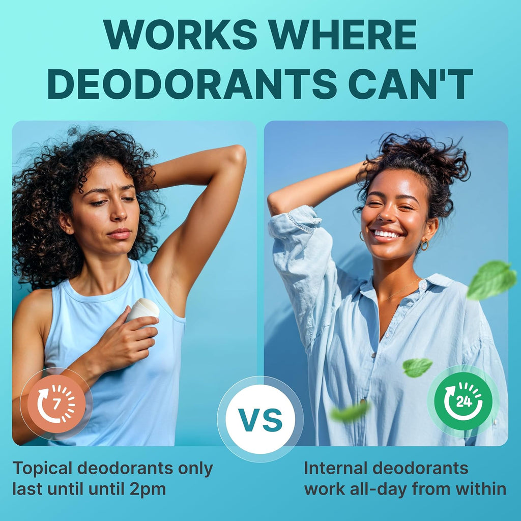 plant-based deodorizing supplement for confidence