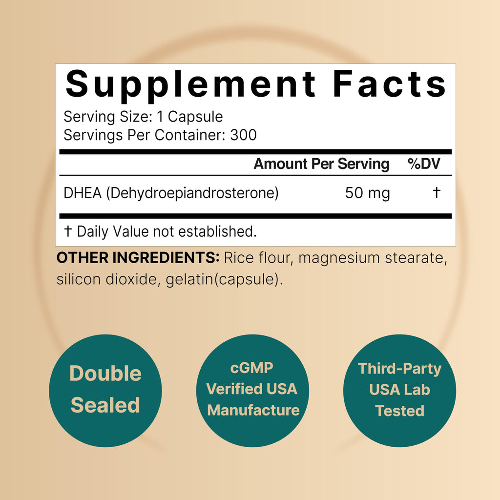 Plant-based DHEA supplement for wellness