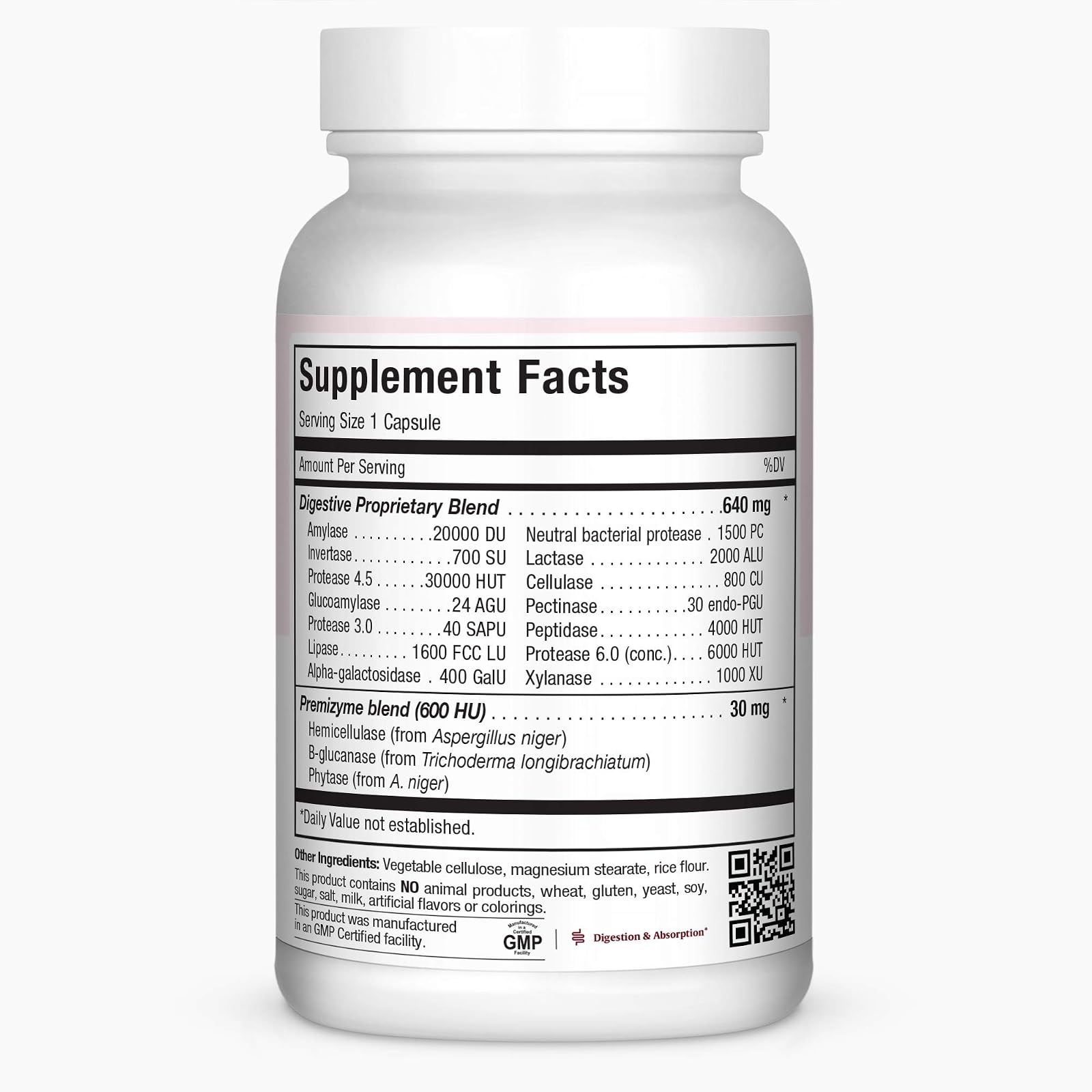 plant-based digestive support capsules