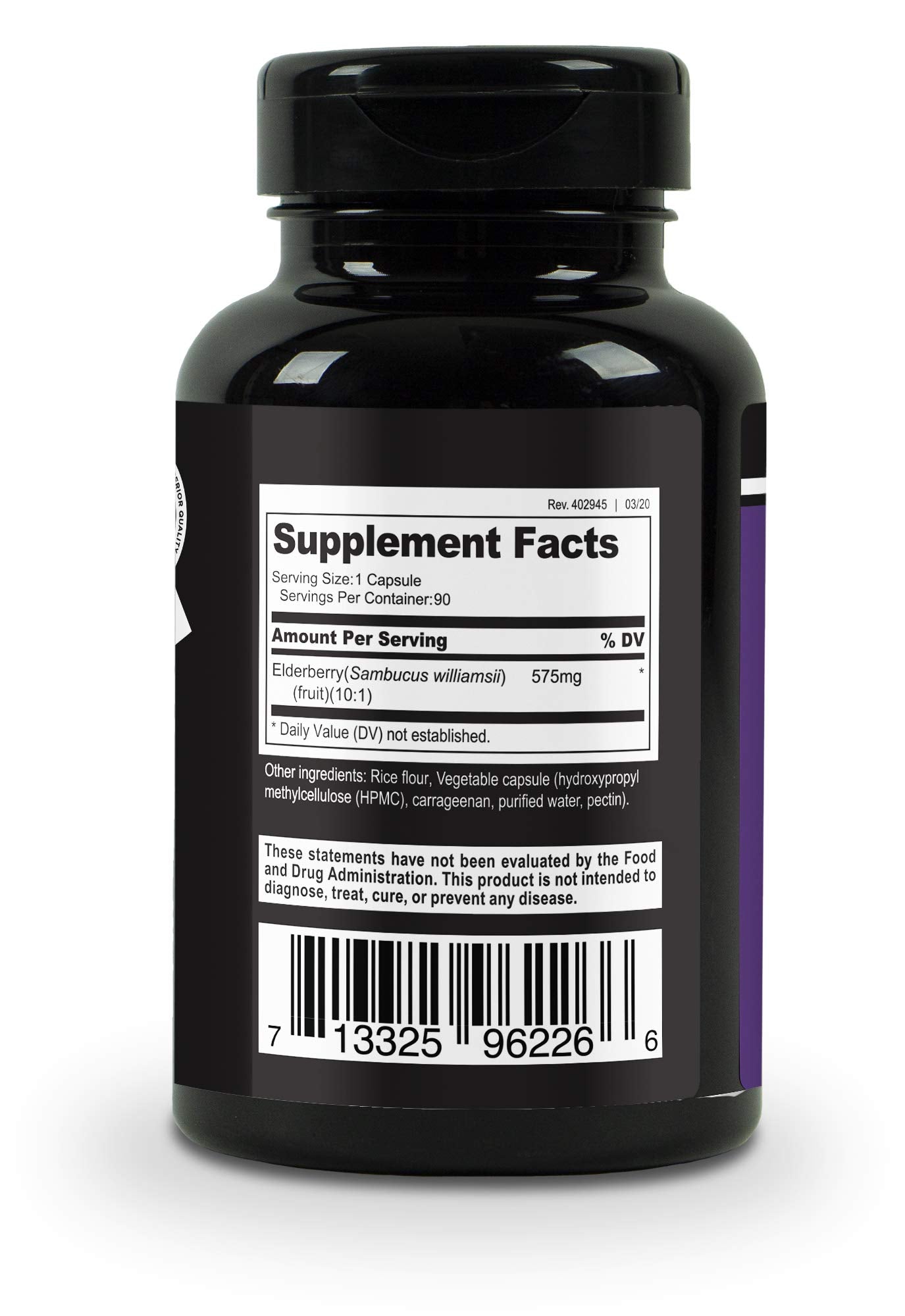 plant-based elderberry capsules for energy