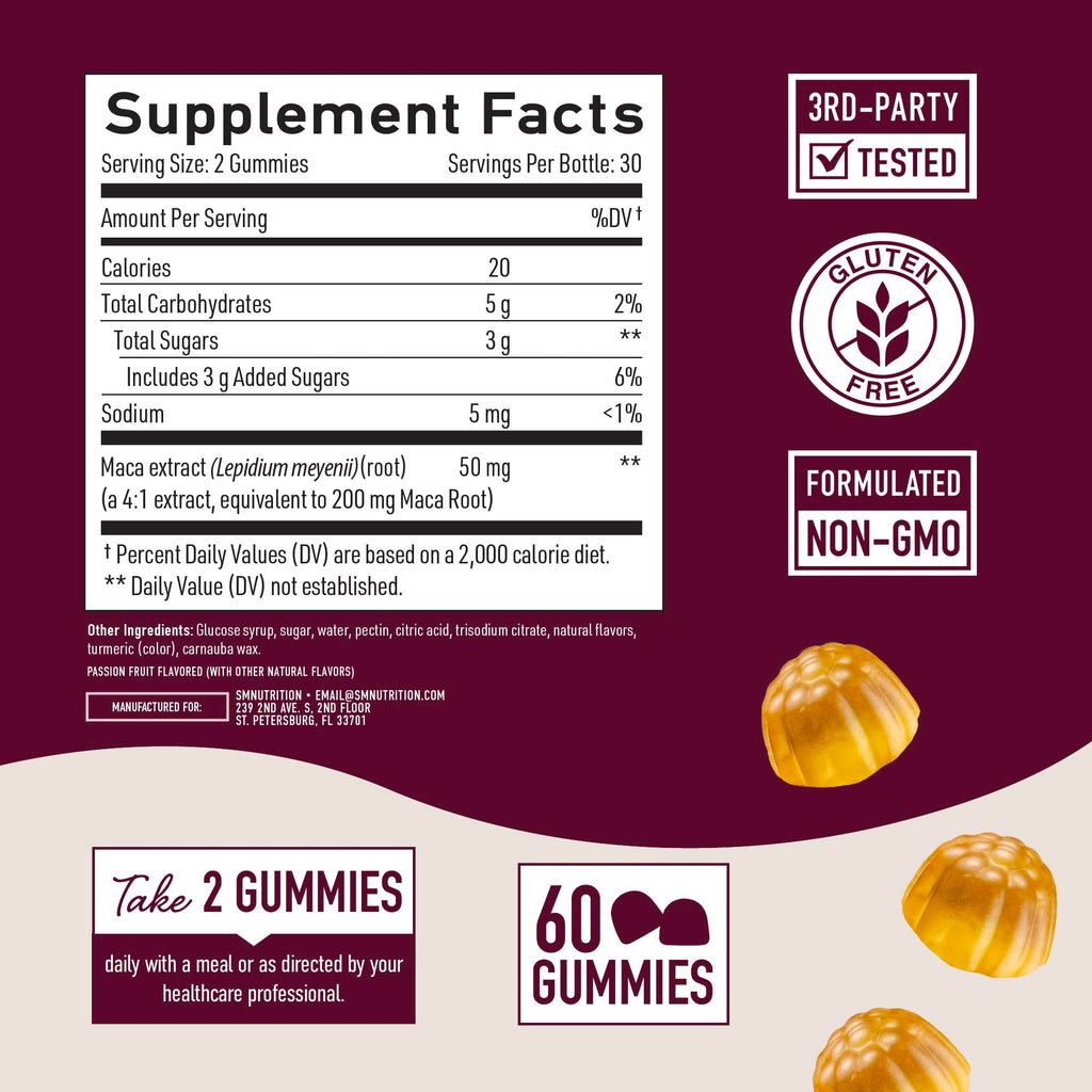 Plant-based energy support with maca