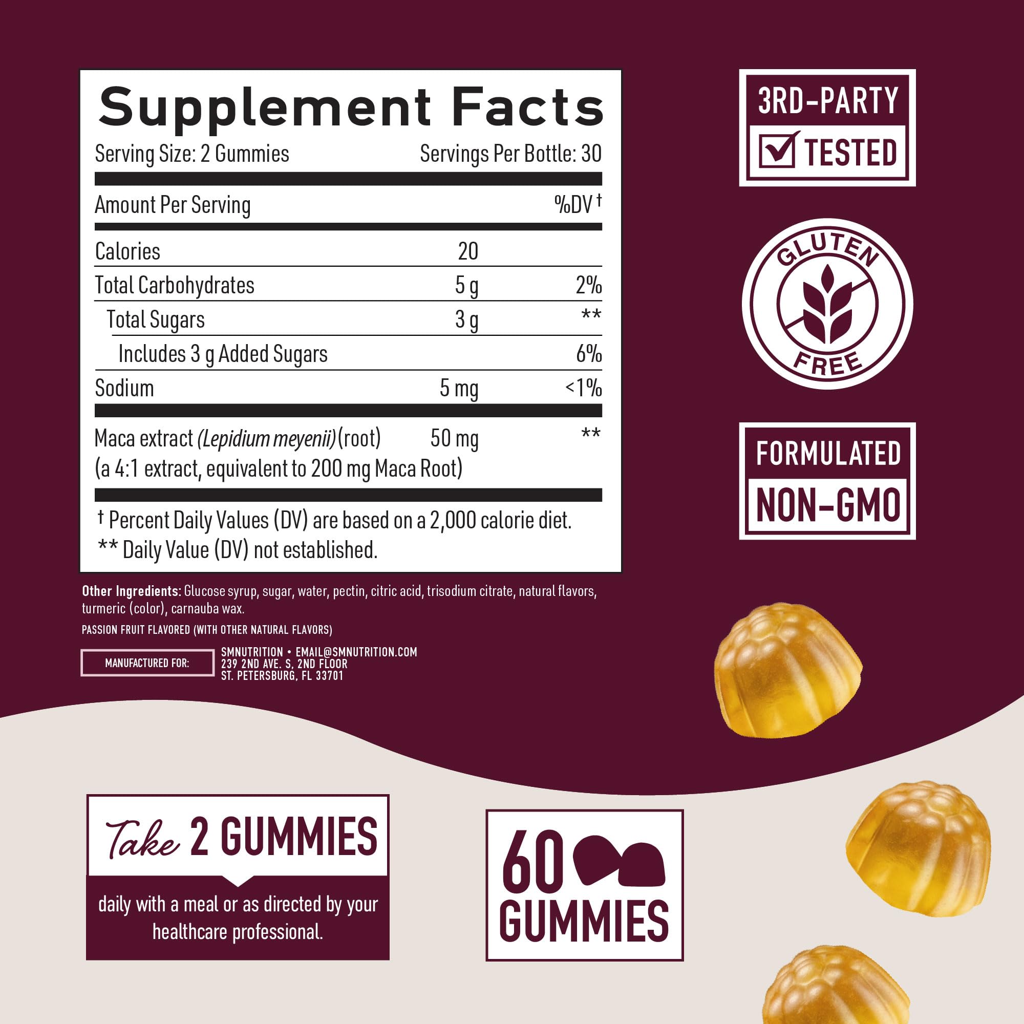 Plant-based energy support with maca