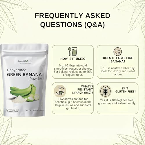 plant-based fiber green banana powder