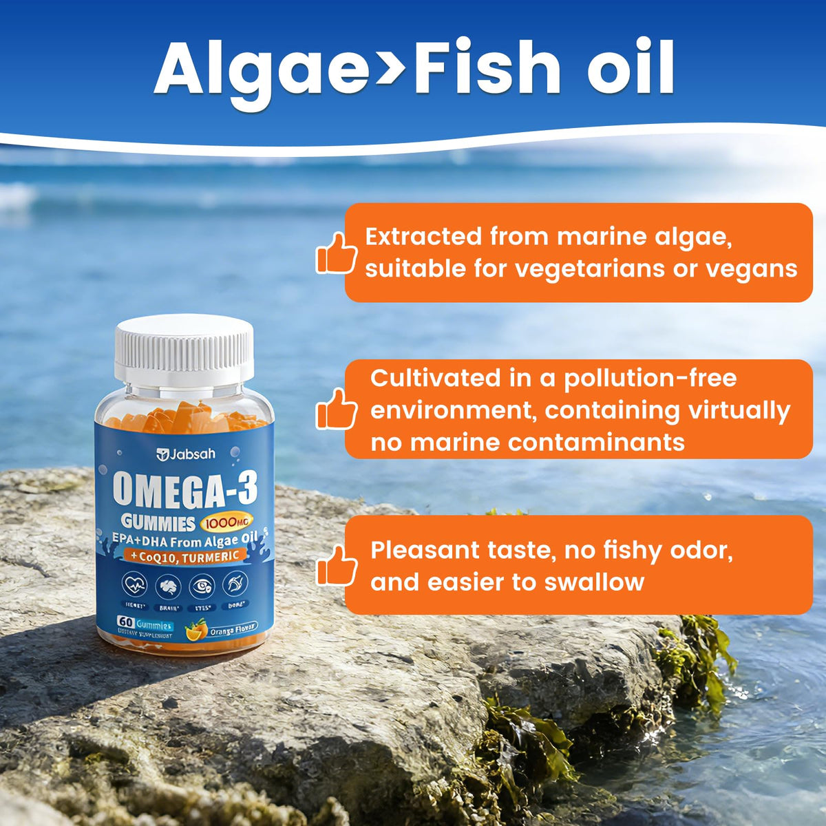 Plant-based fish oil alternative gummies