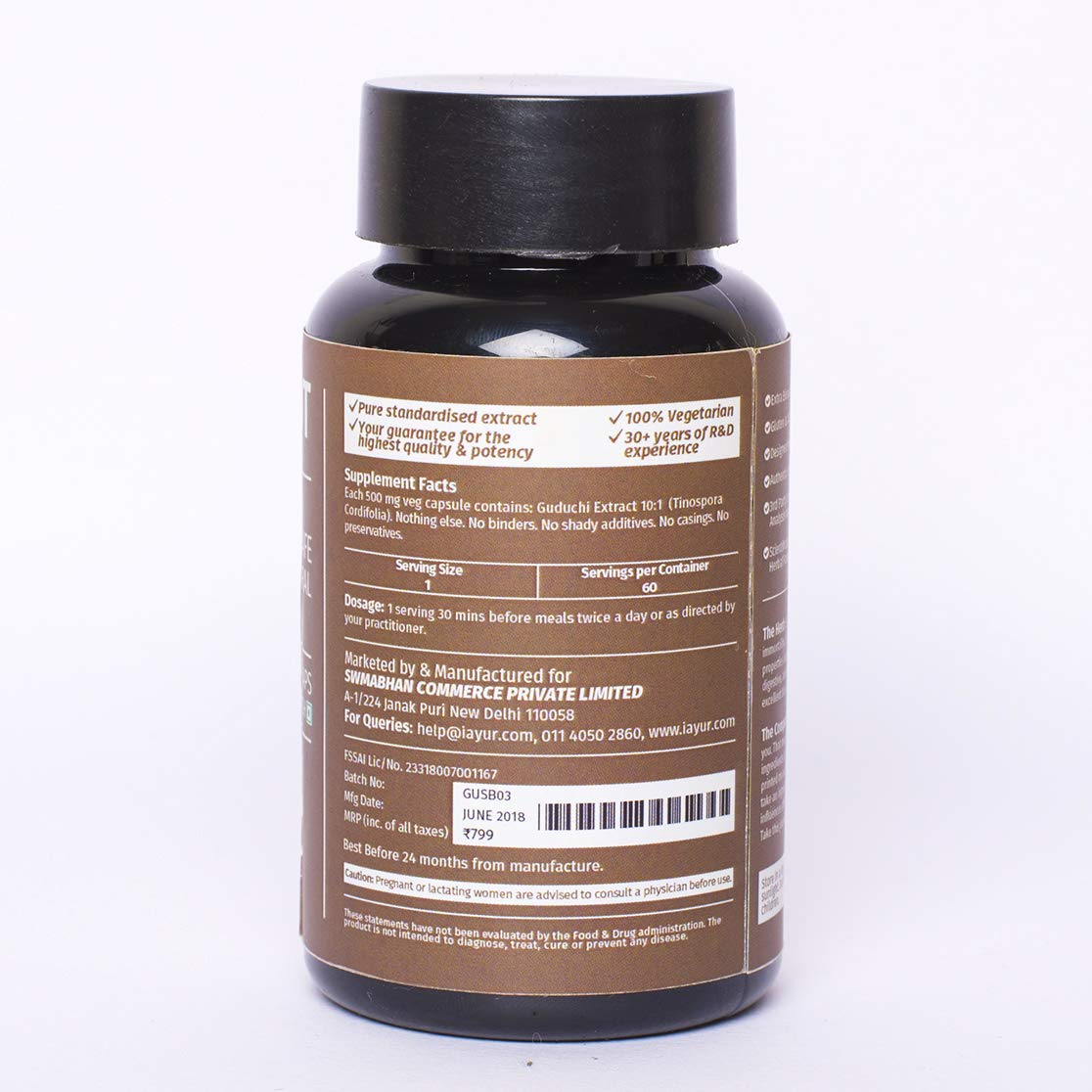 plant-based Giloy supplement for energy