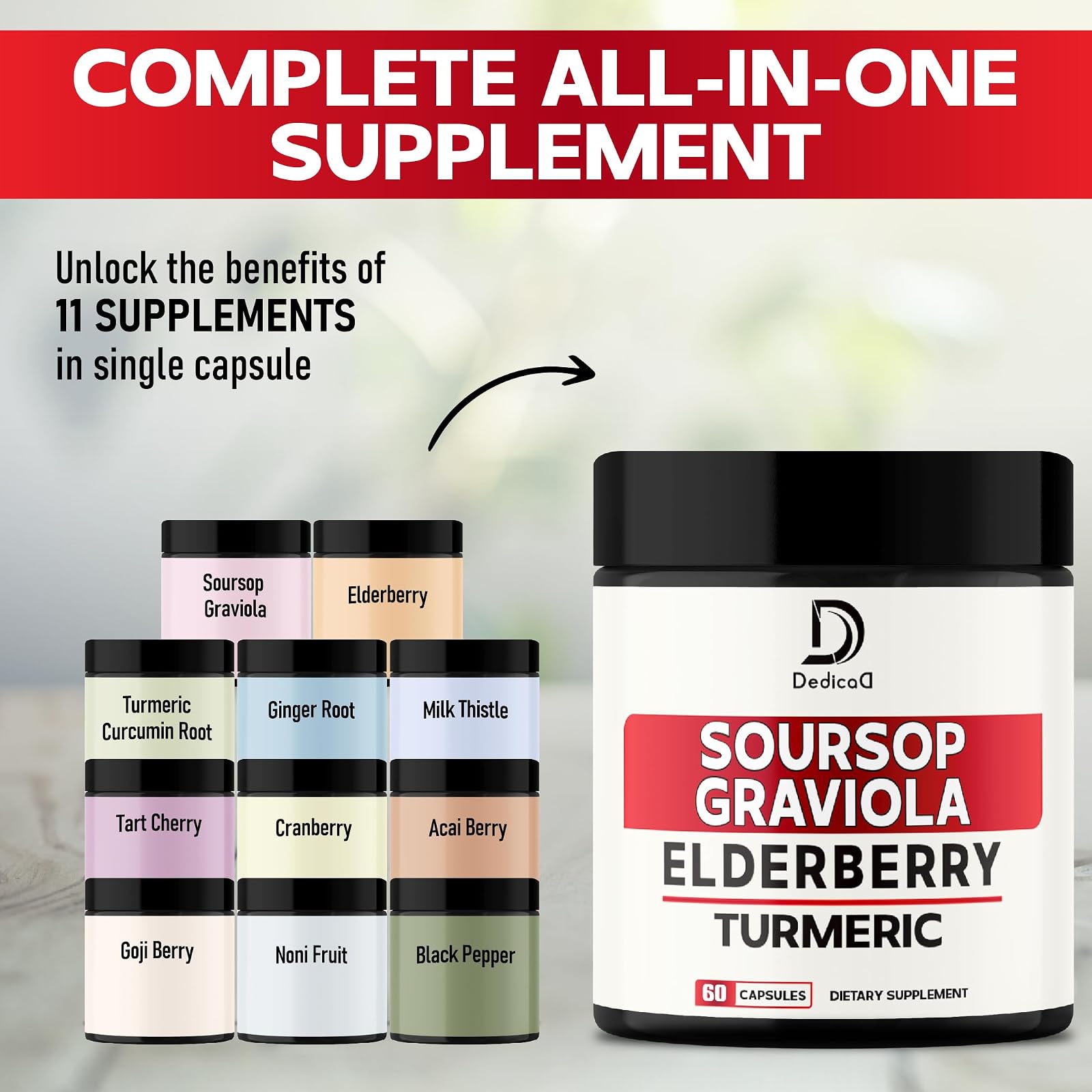 plant-based Graviola Soursop capsules