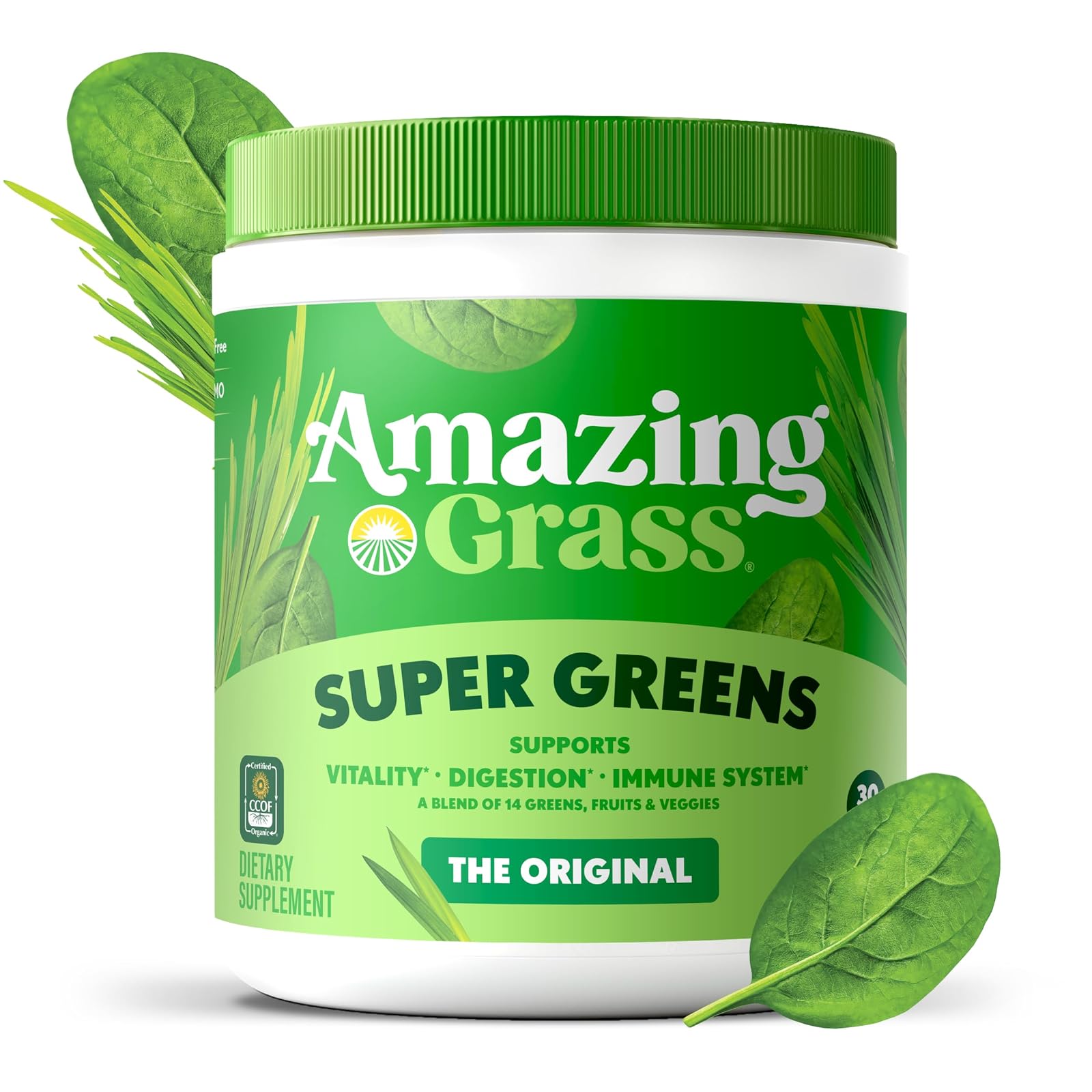 plant-based greens powders for immune support