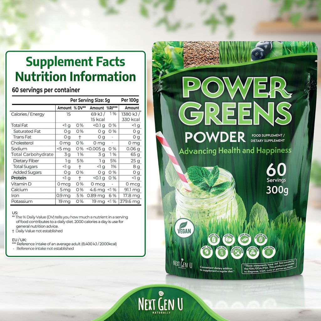 plant-based greens powders for wellness
