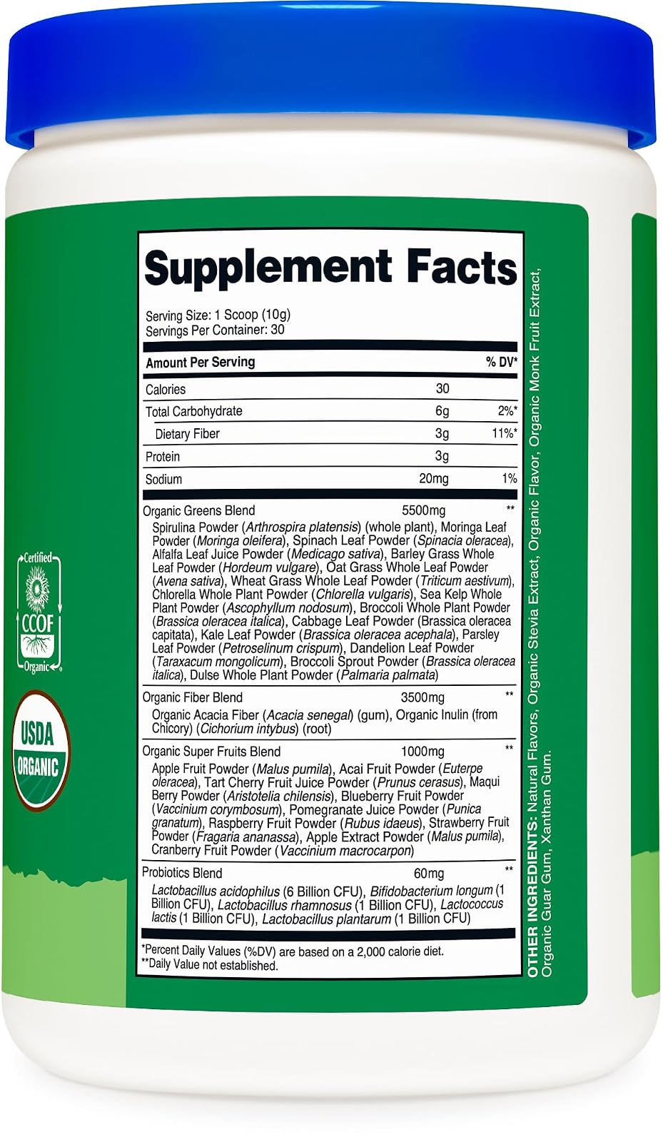 plant-based greens powders for wellness