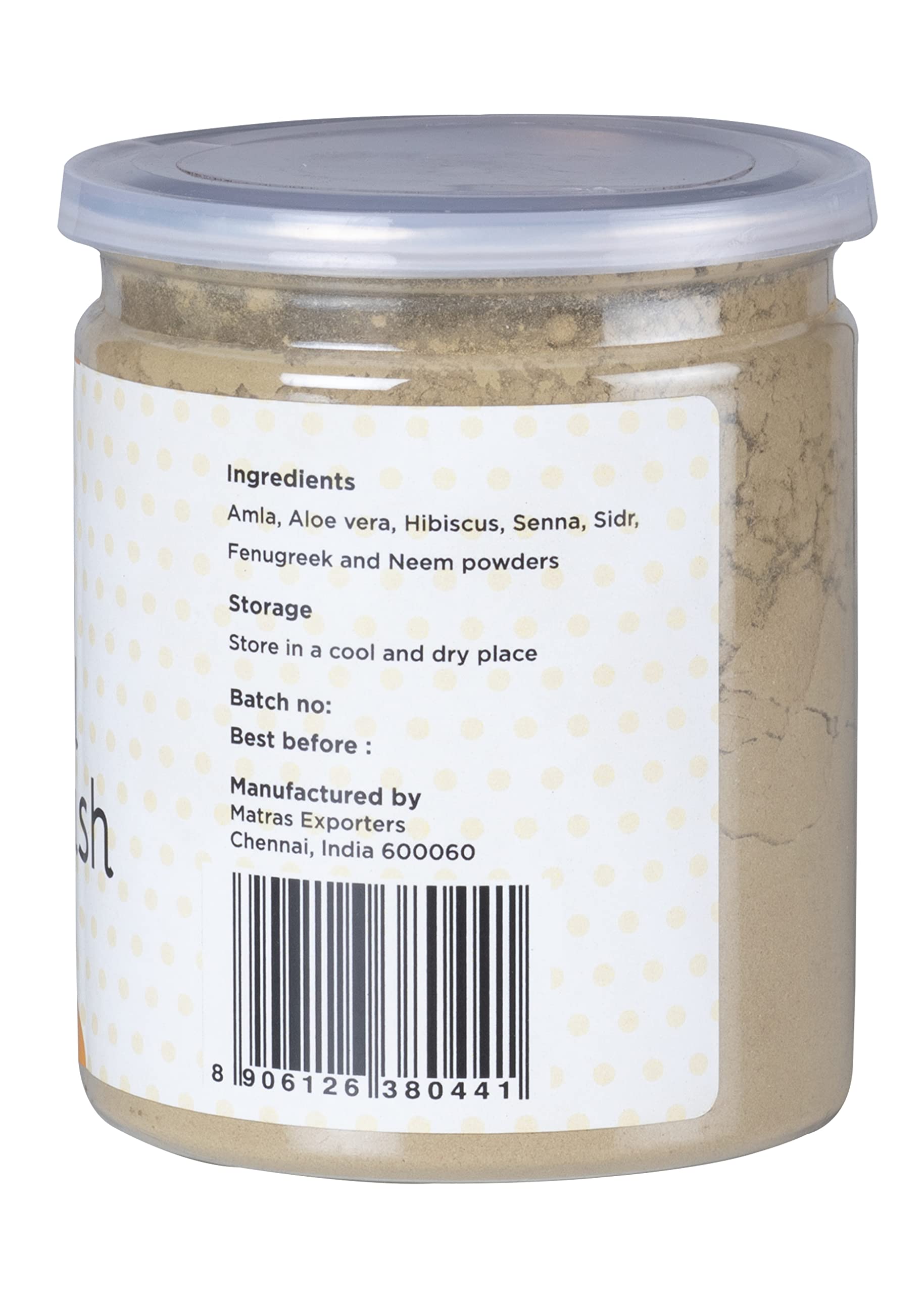plant-based hair cleansing powder