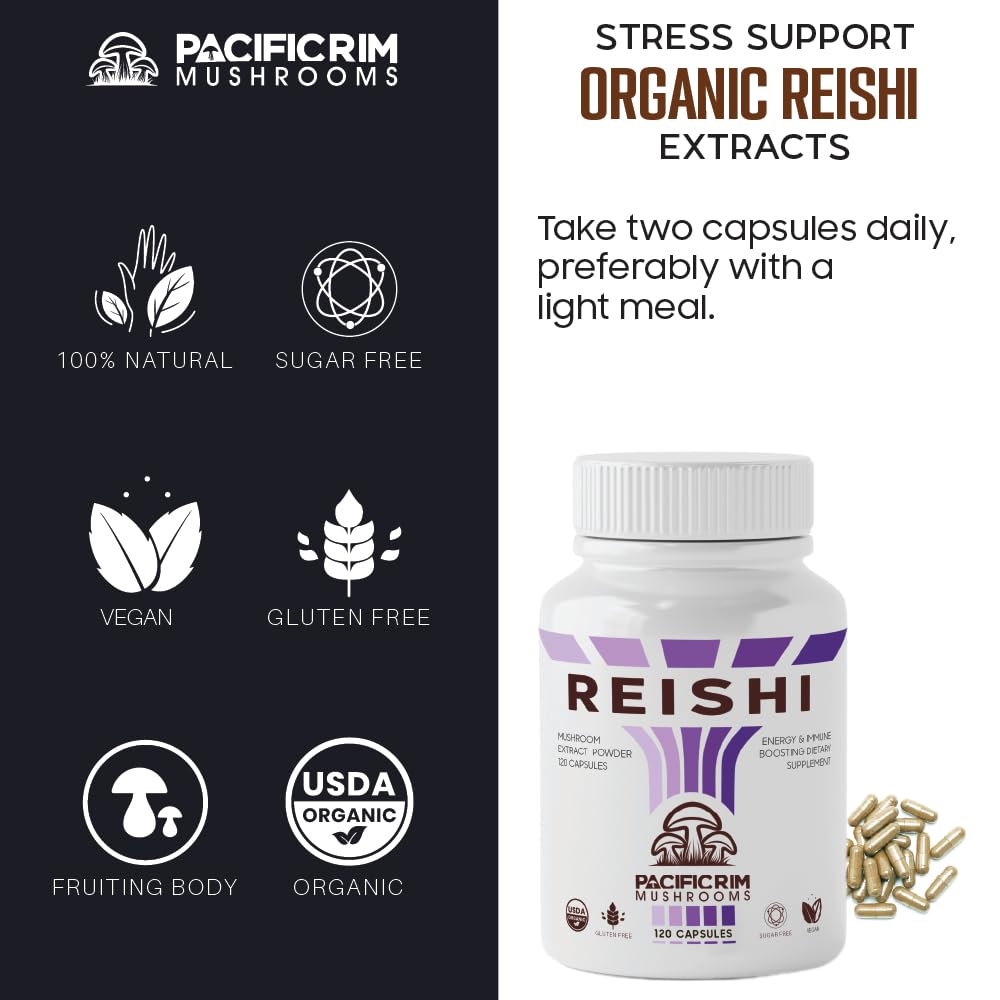 plant-based immune booster reishi mushrooms