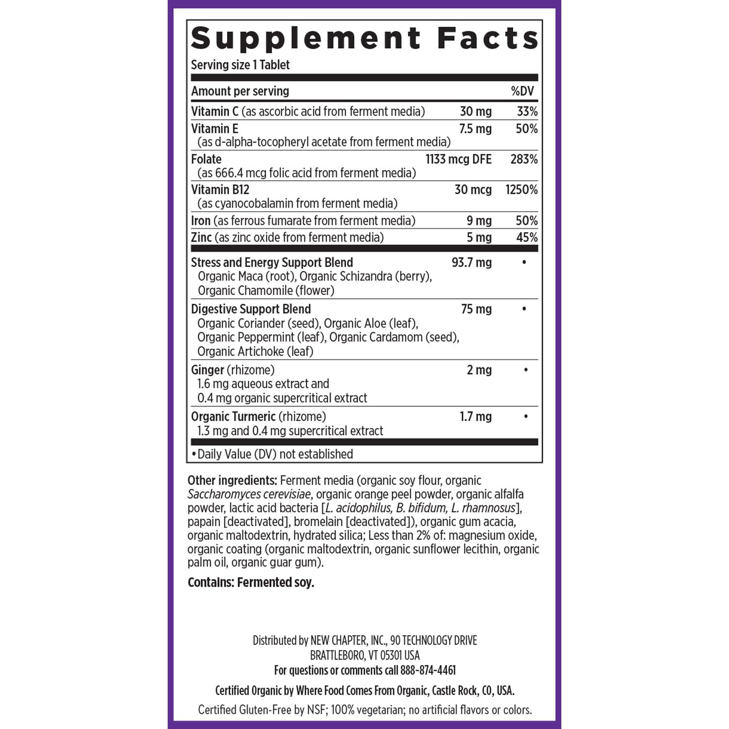 plant-based iron complex for vitality