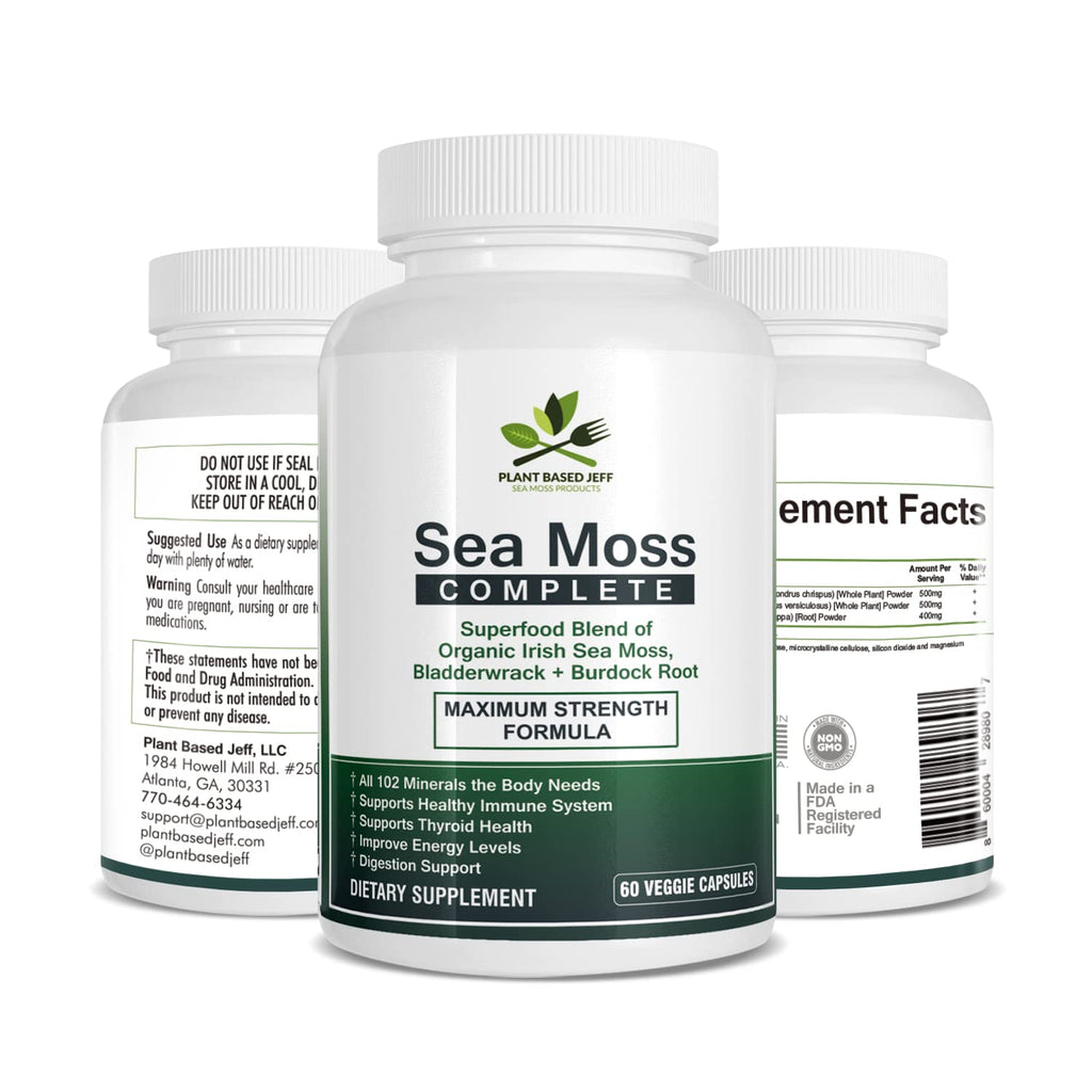 Plant Based Jeff sea moss capsules