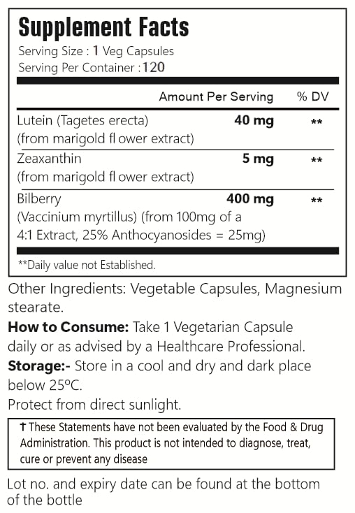 plant-based lutein supplement