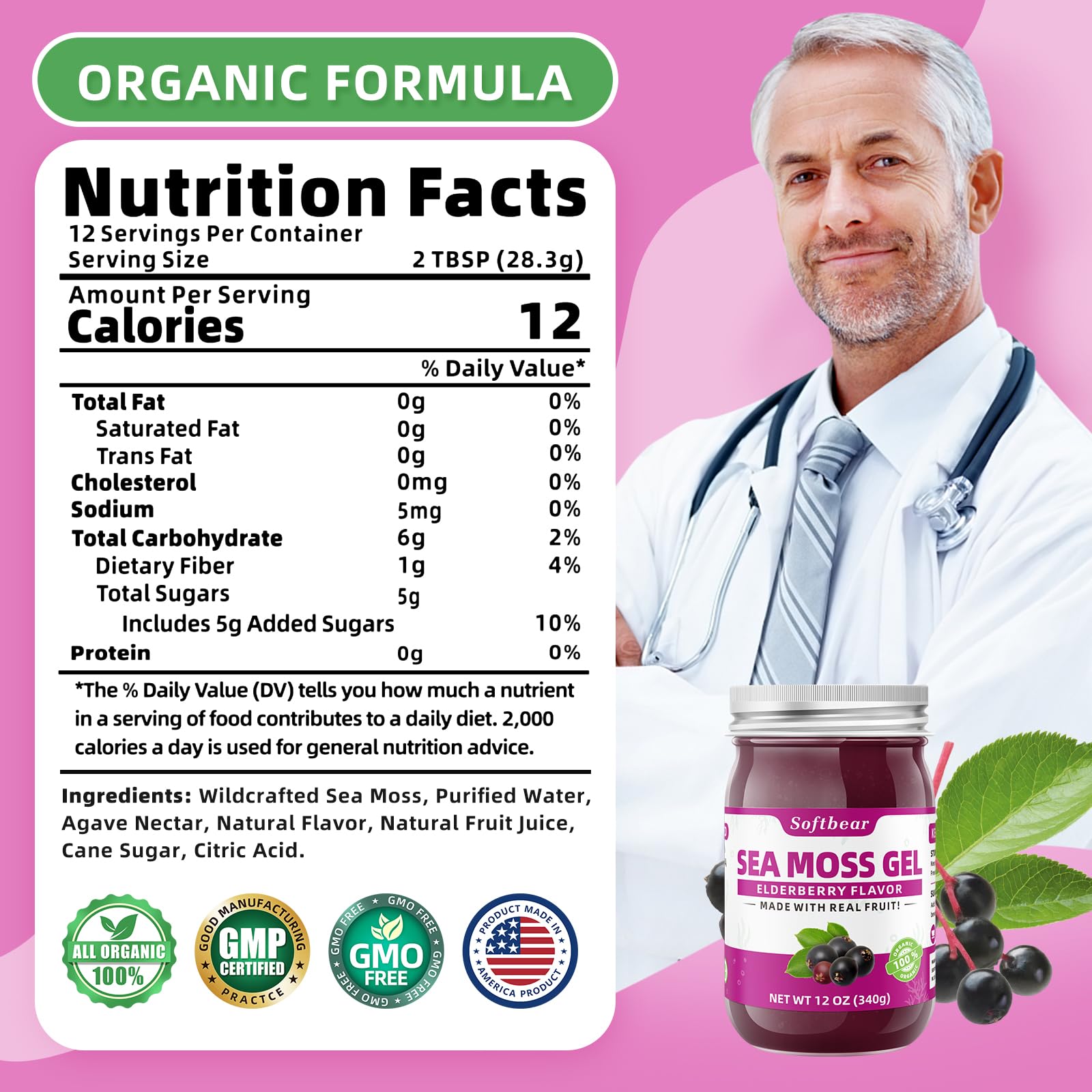 Plant-based mineral supplement gel