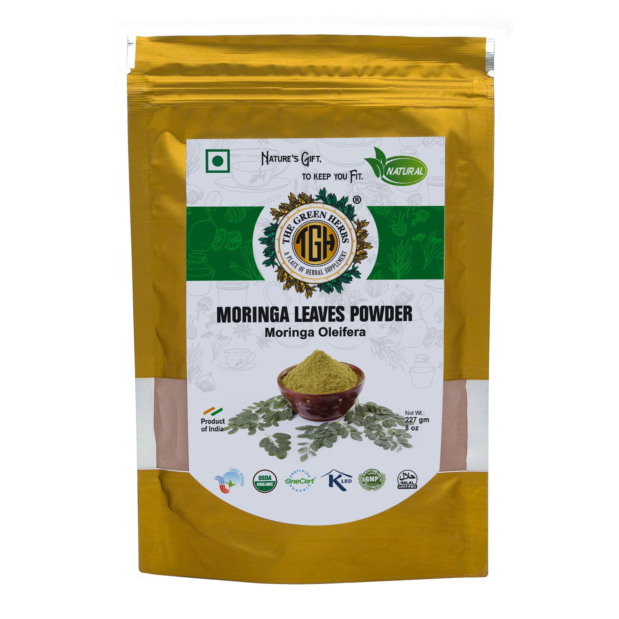 plant-based moringa leaves supplement