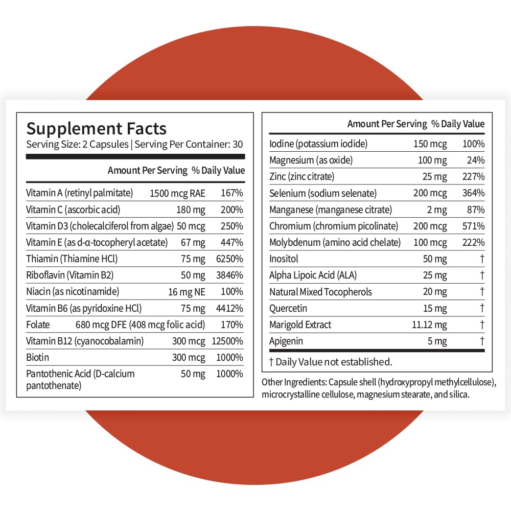 Plant-based multivitamin for vitality