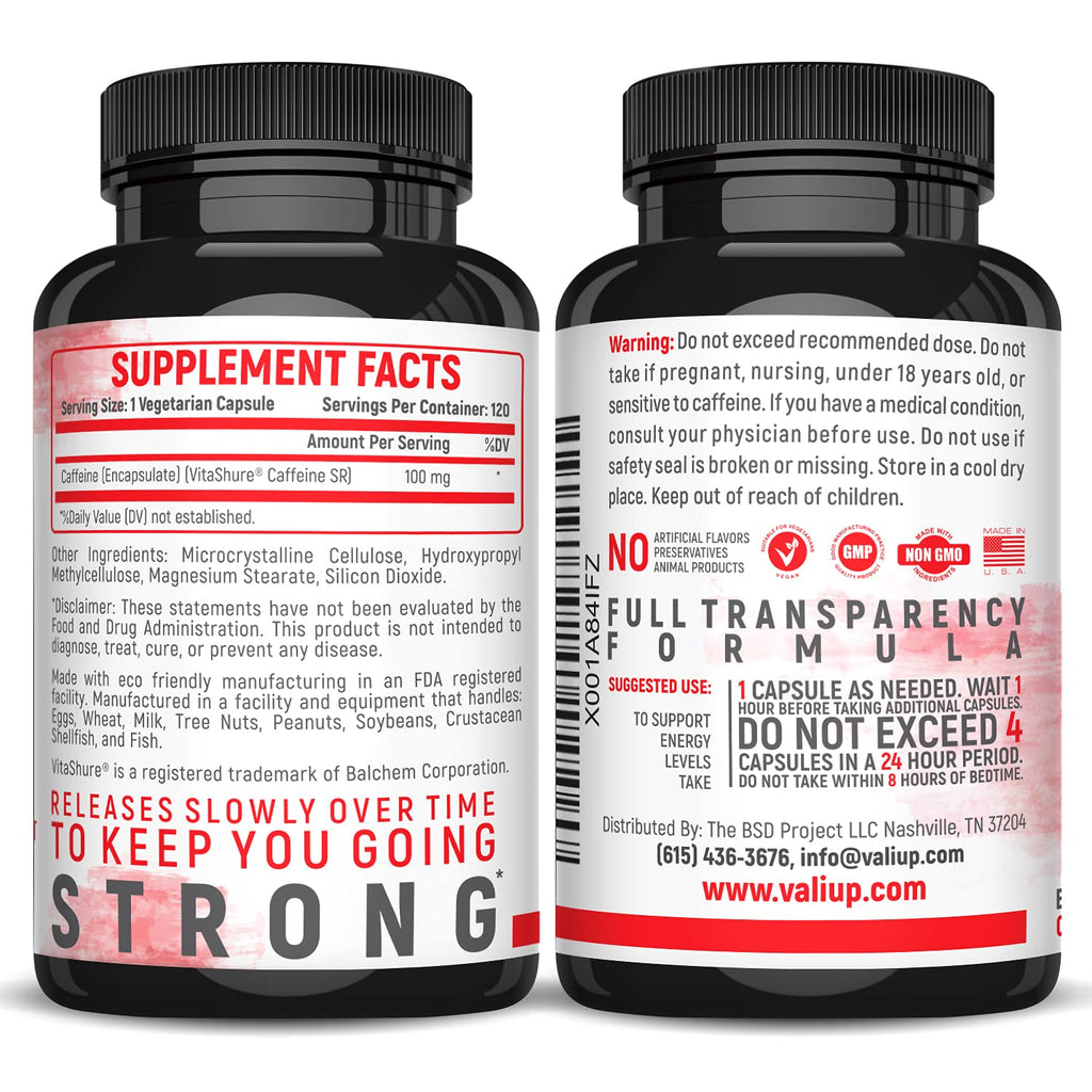plant-based multivitamin with caffeine