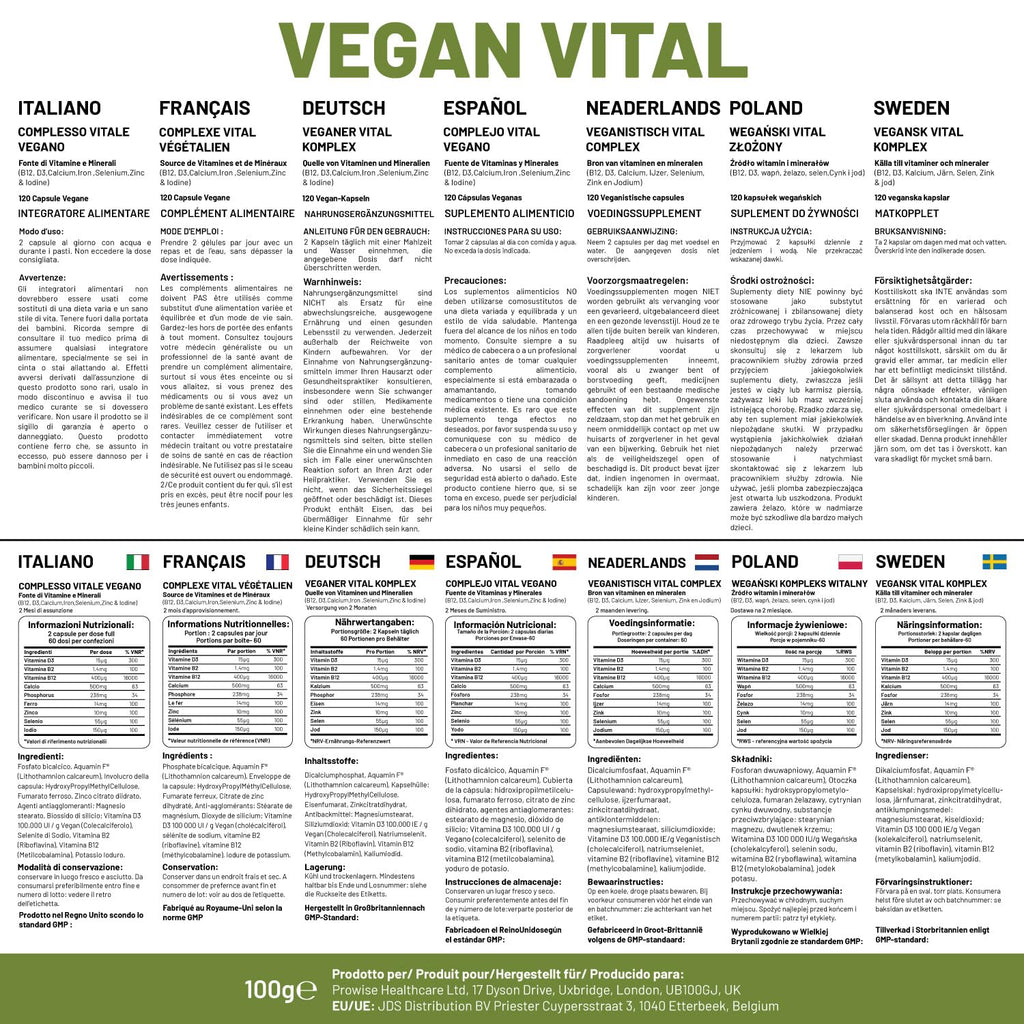 Plant-based multivitamins for healthy living