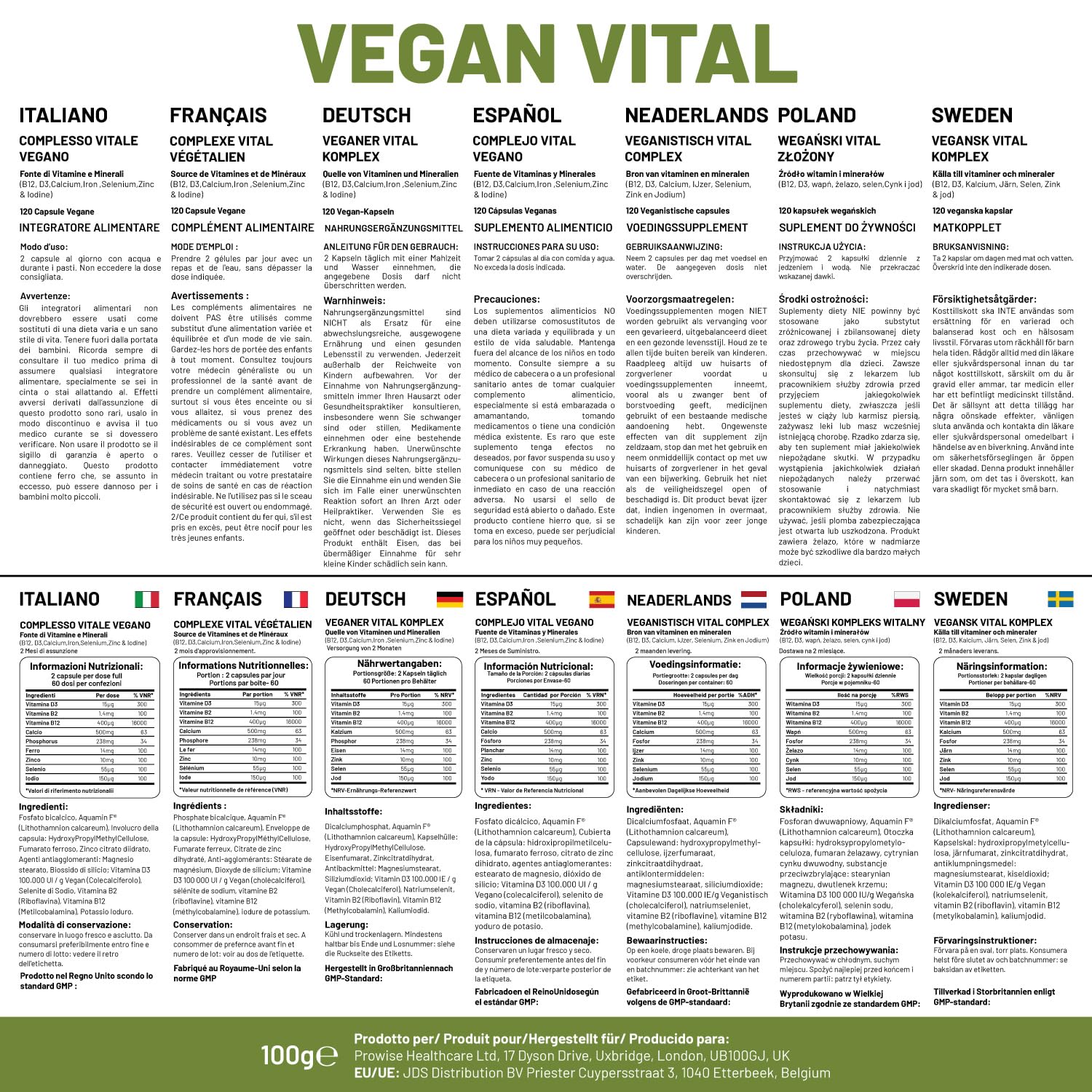 Plant-based multivitamins for healthy living