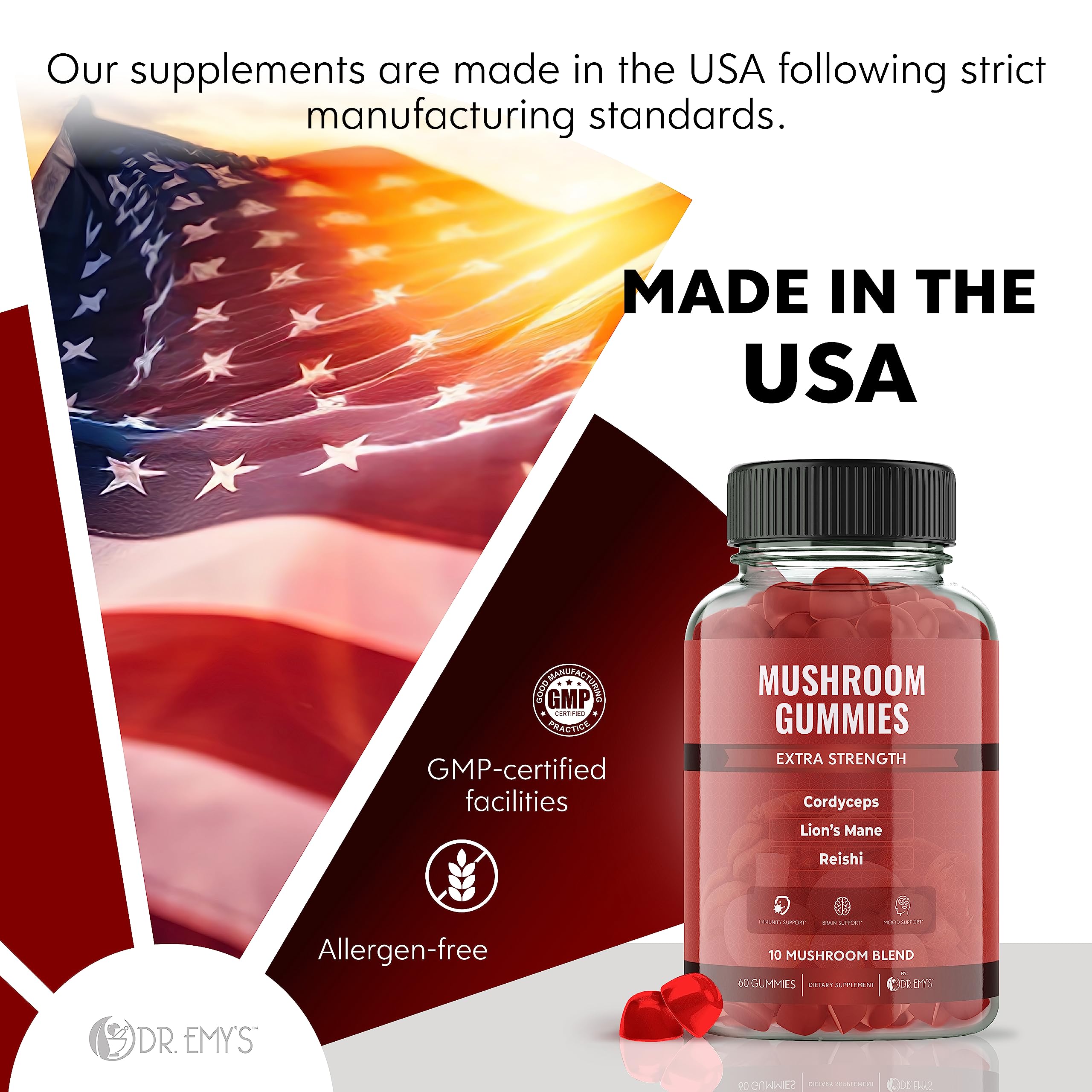 Plant-based mushroom extract for focus