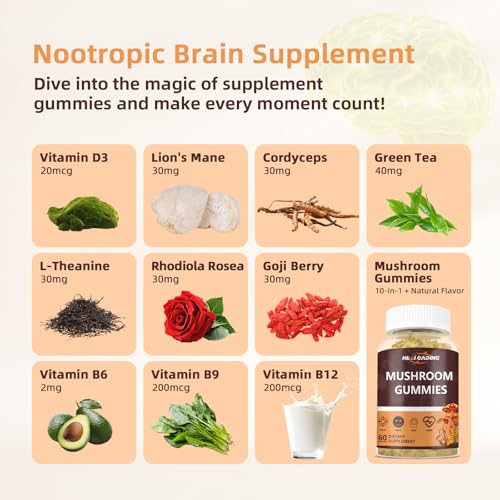plant-based mushroom gummies for health
